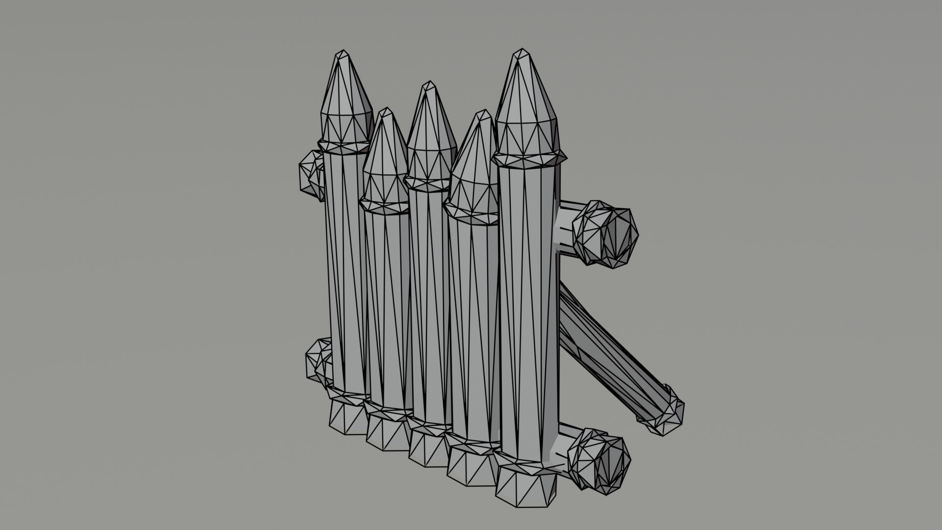 Low-poly Cartoon Wood Defense Barricades Model - TurboSquid 1965728