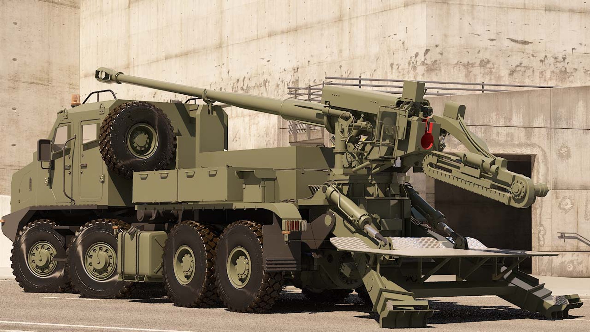 3D Bogdana Howitzer - TurboSquid 2218016