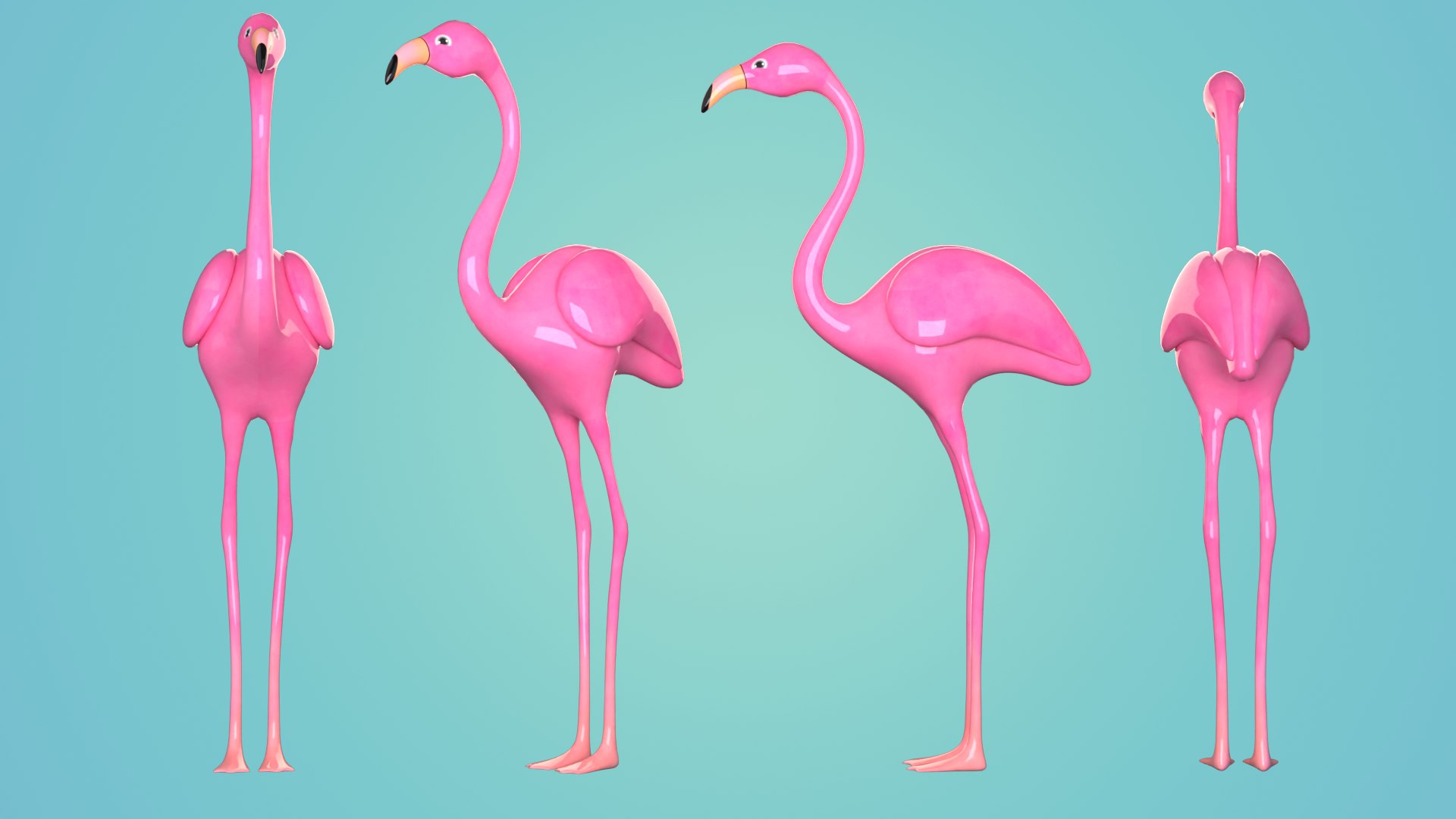 Plastic Flamingo Rig 3D Model - TurboSquid 2254933