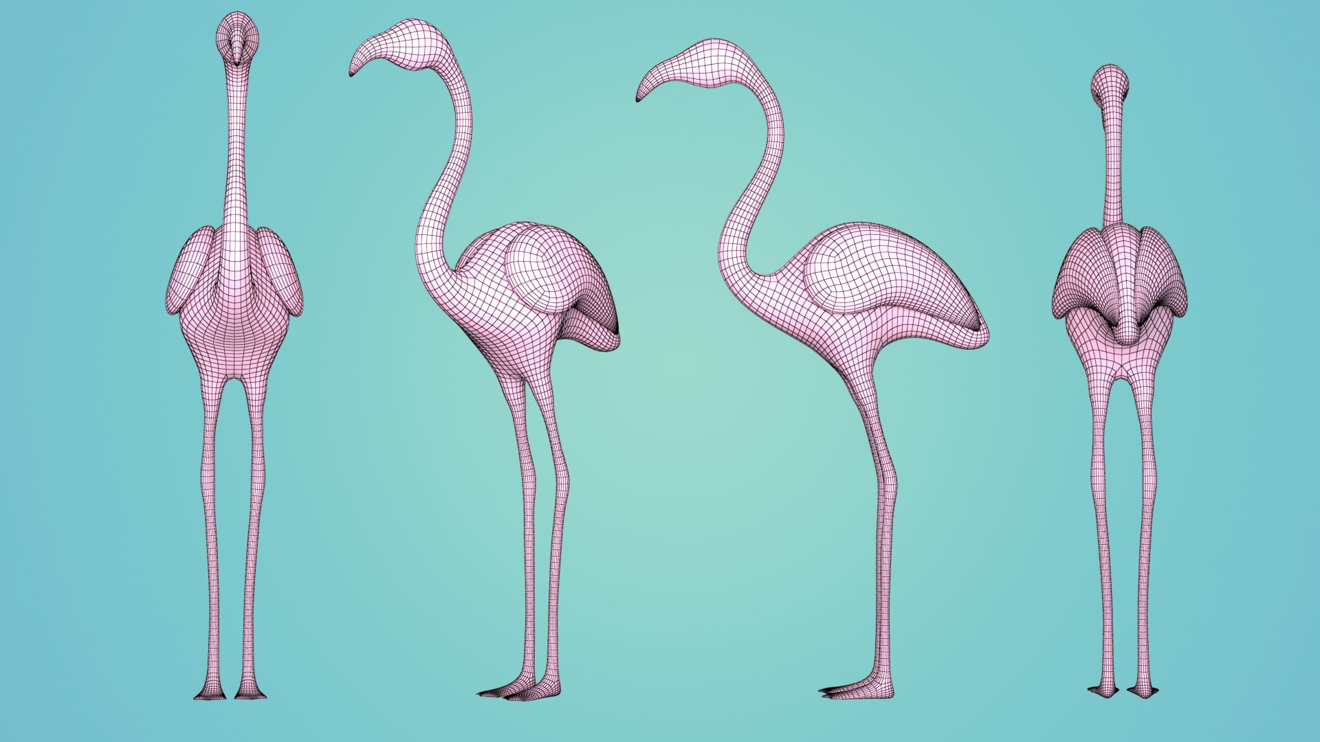 Plastic Flamingo Rig 3D Model - TurboSquid 2254933