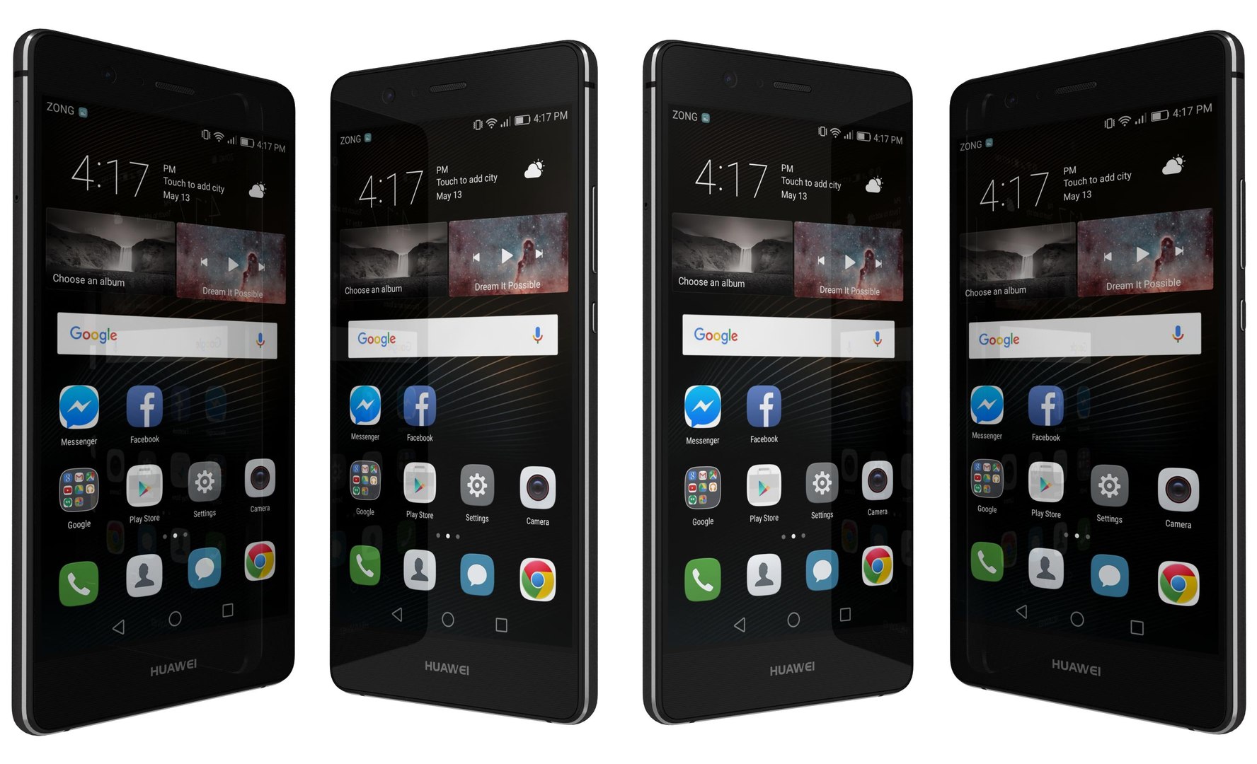 Huawei P9 Lite Black 3d Model