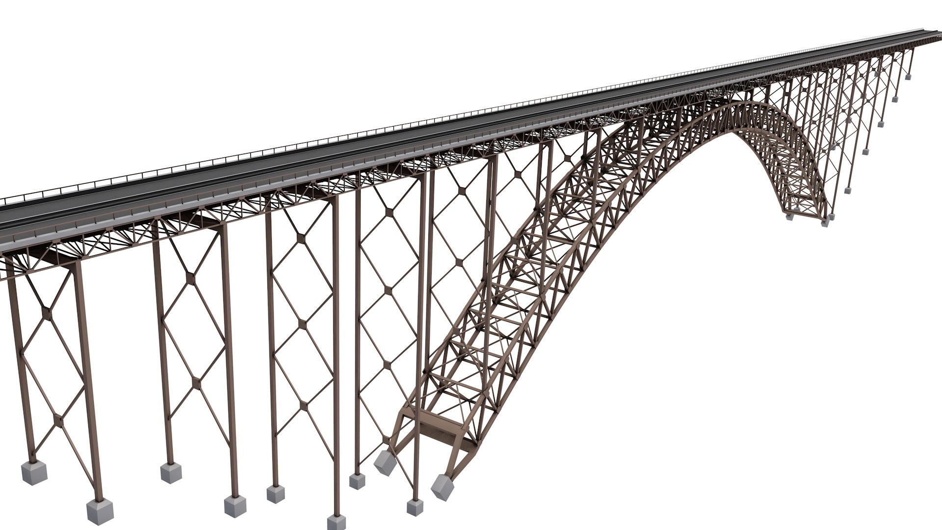 3D New River Gorge Bridge Model - TurboSquid 2426420