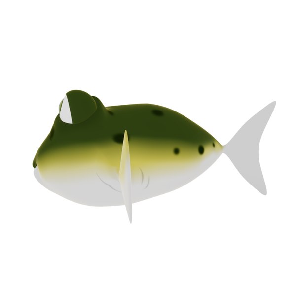 3D fugu fish cartoon - TurboSquid 1572449