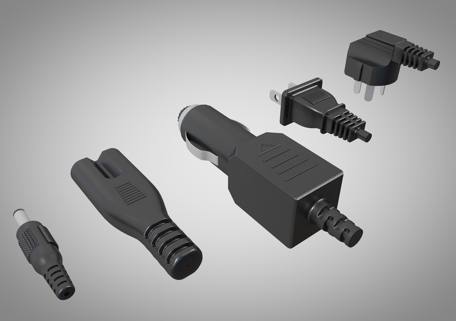 Adapter plug power 3D model - TurboSquid 1280697