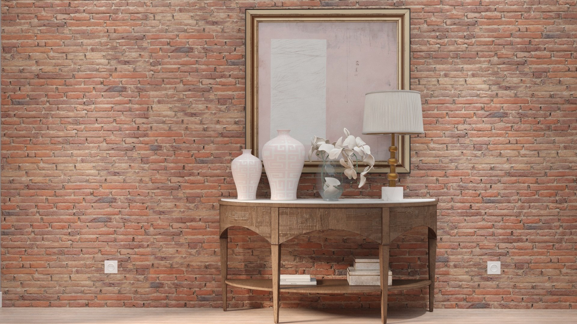 Ethan Allen Clair de Demilune Entryway 3D - TurboSquid 1977424