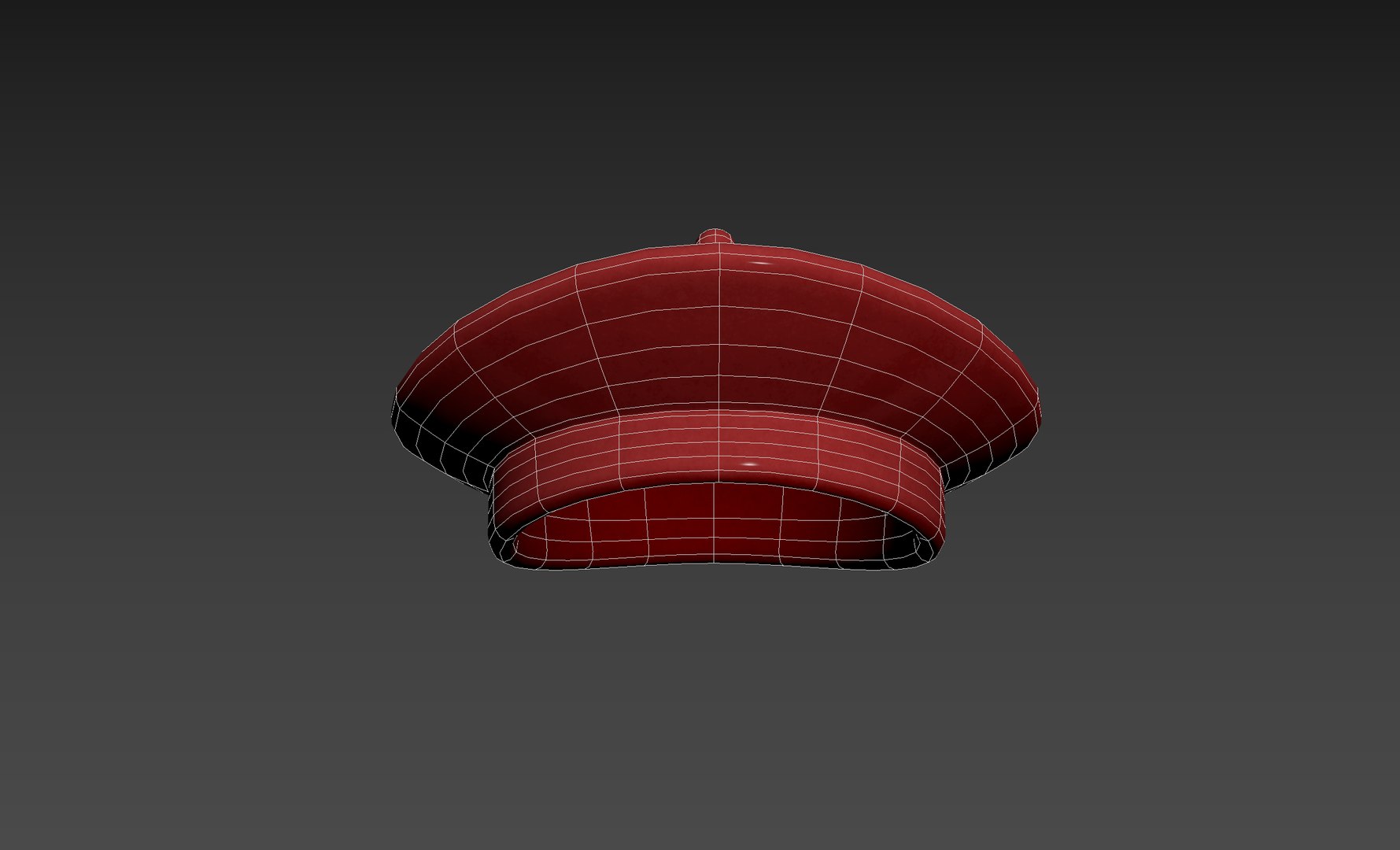 3D Red Beret Hat Model - TurboSquid 1773119