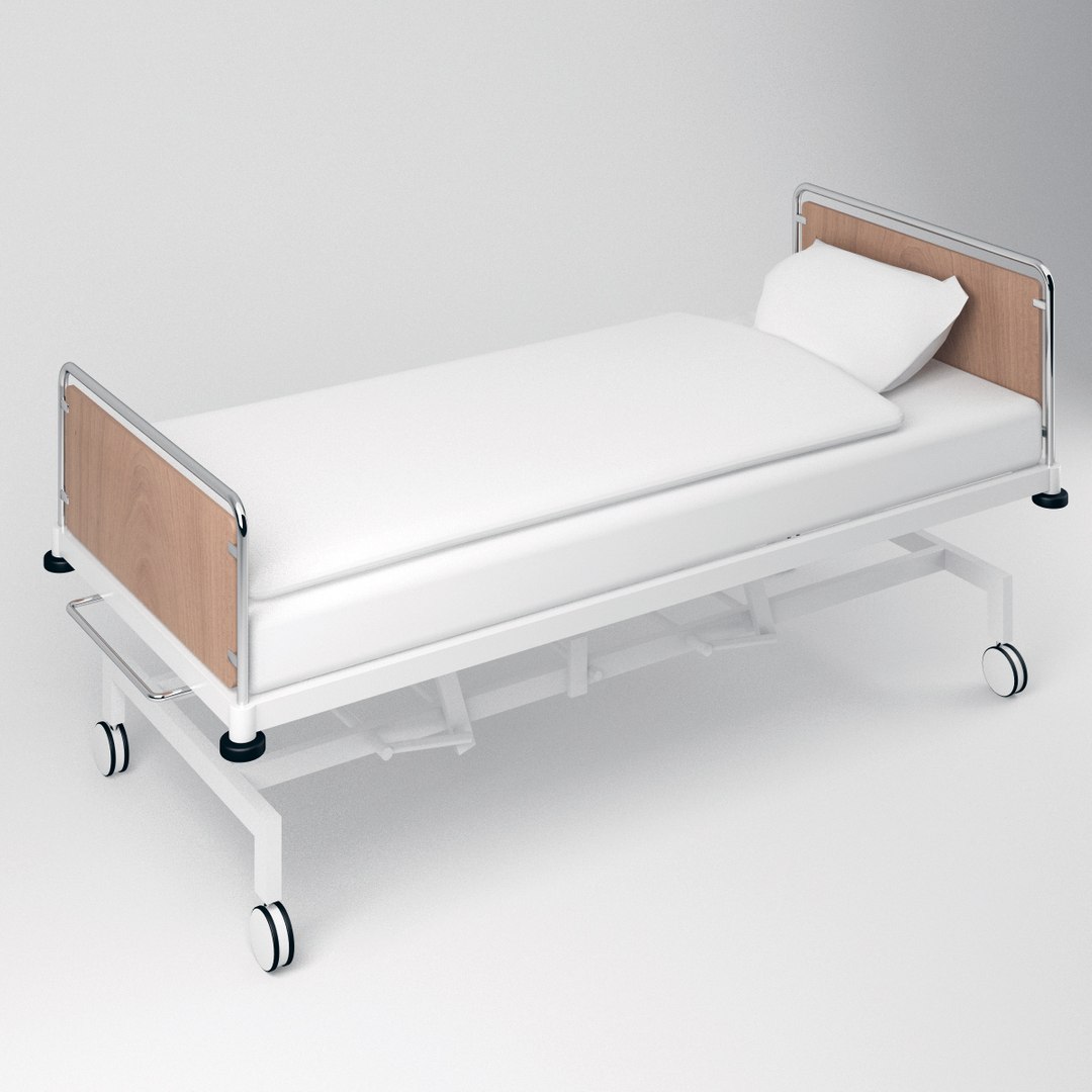 3D Model Simple Hospital Bed - TurboSquid 1243833