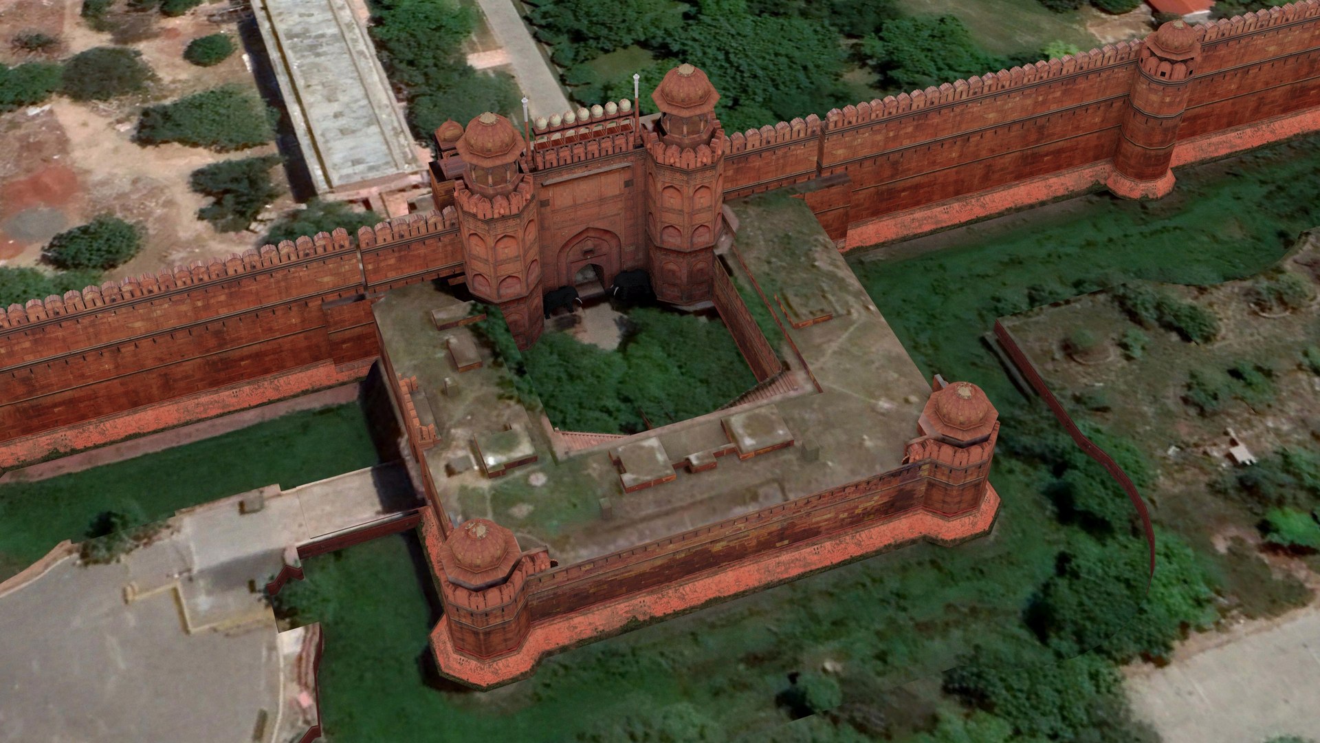 3D Red Fort India - TurboSquid 1671450