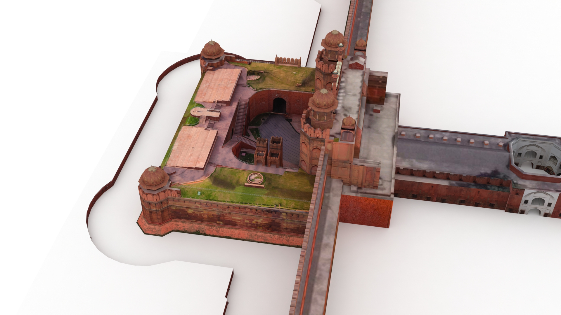 3D red fort india - TurboSquid 1671450