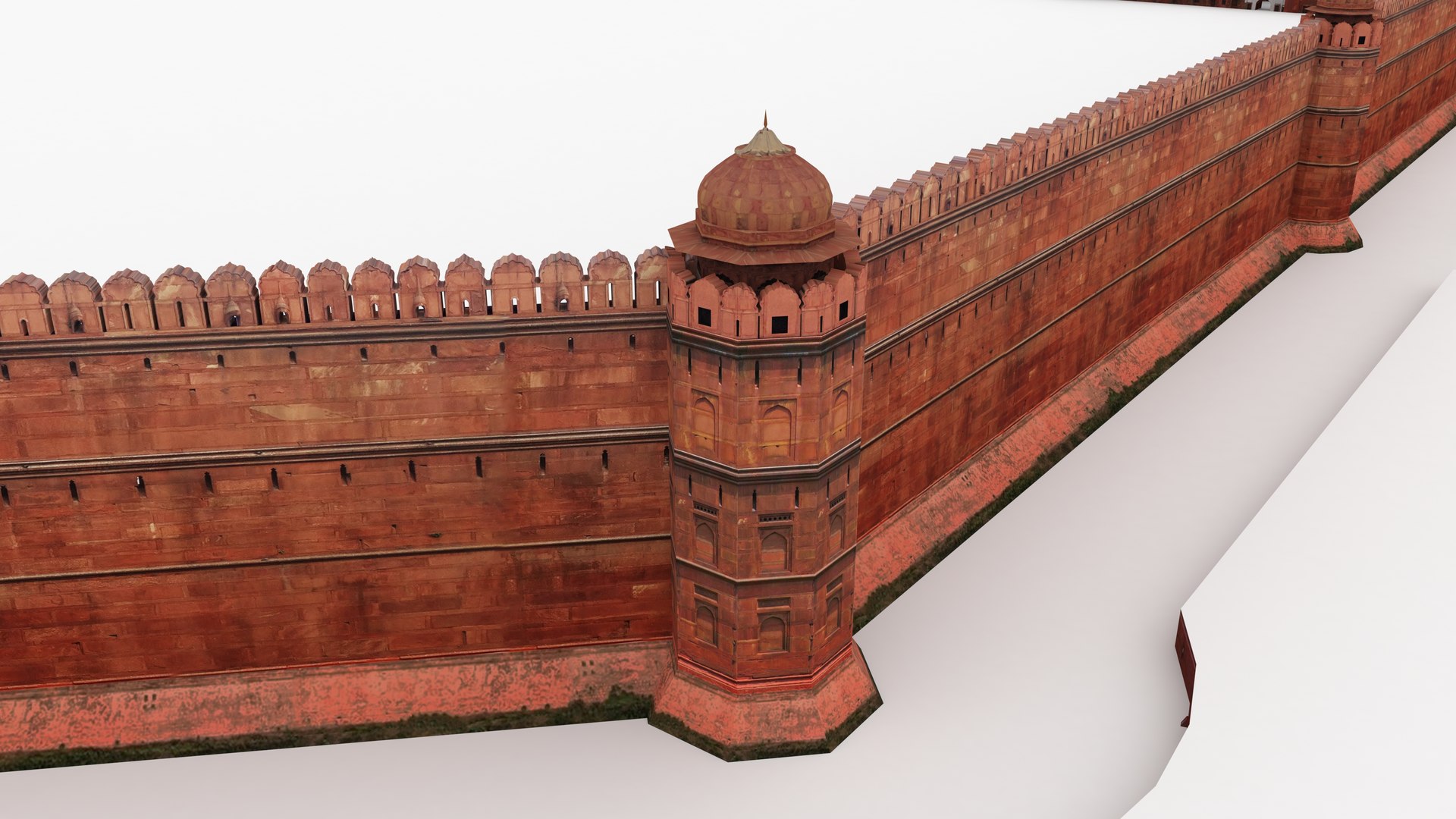 3D red fort india - TurboSquid 1671450