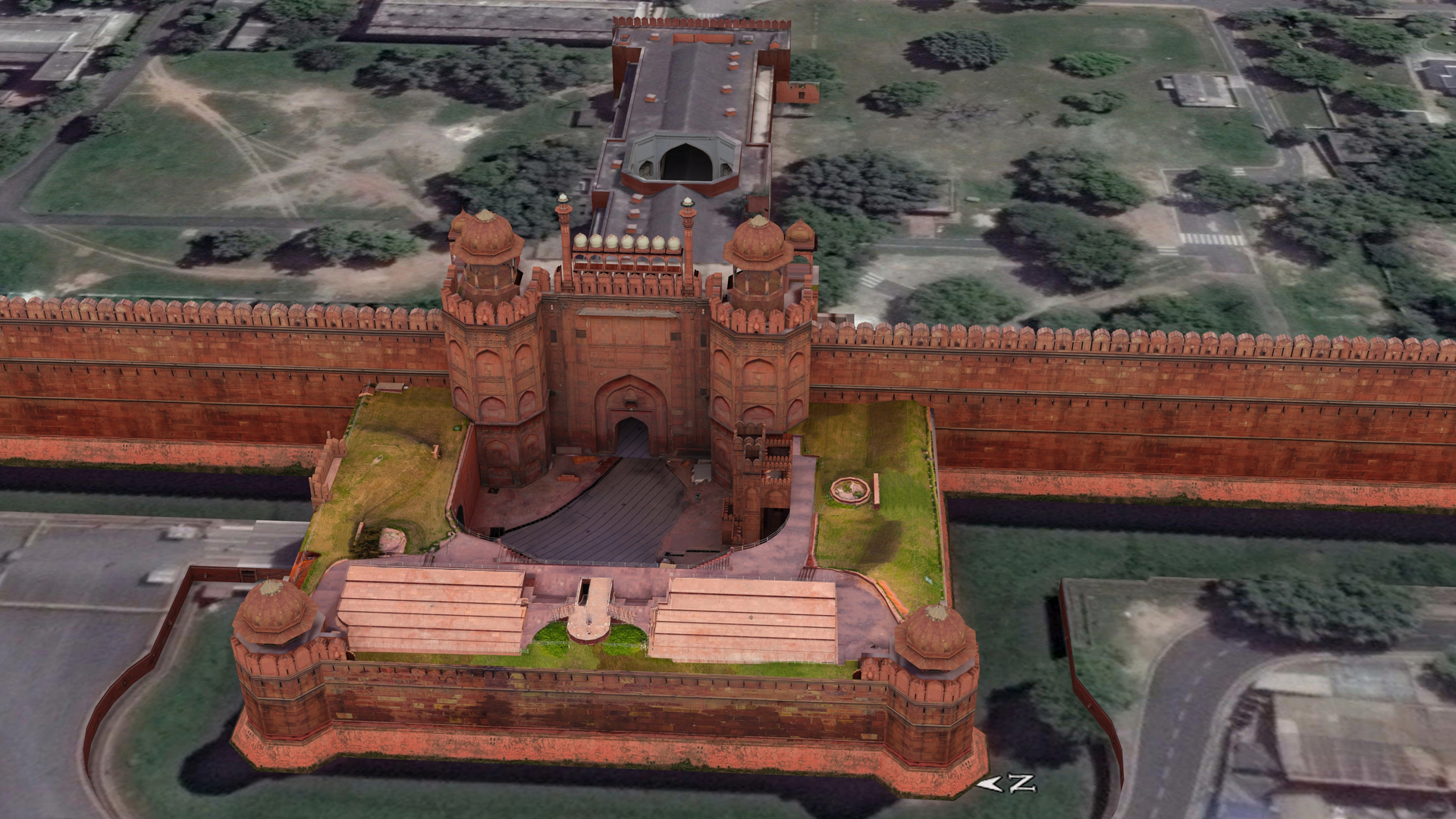 3D red fort india - TurboSquid 1671450