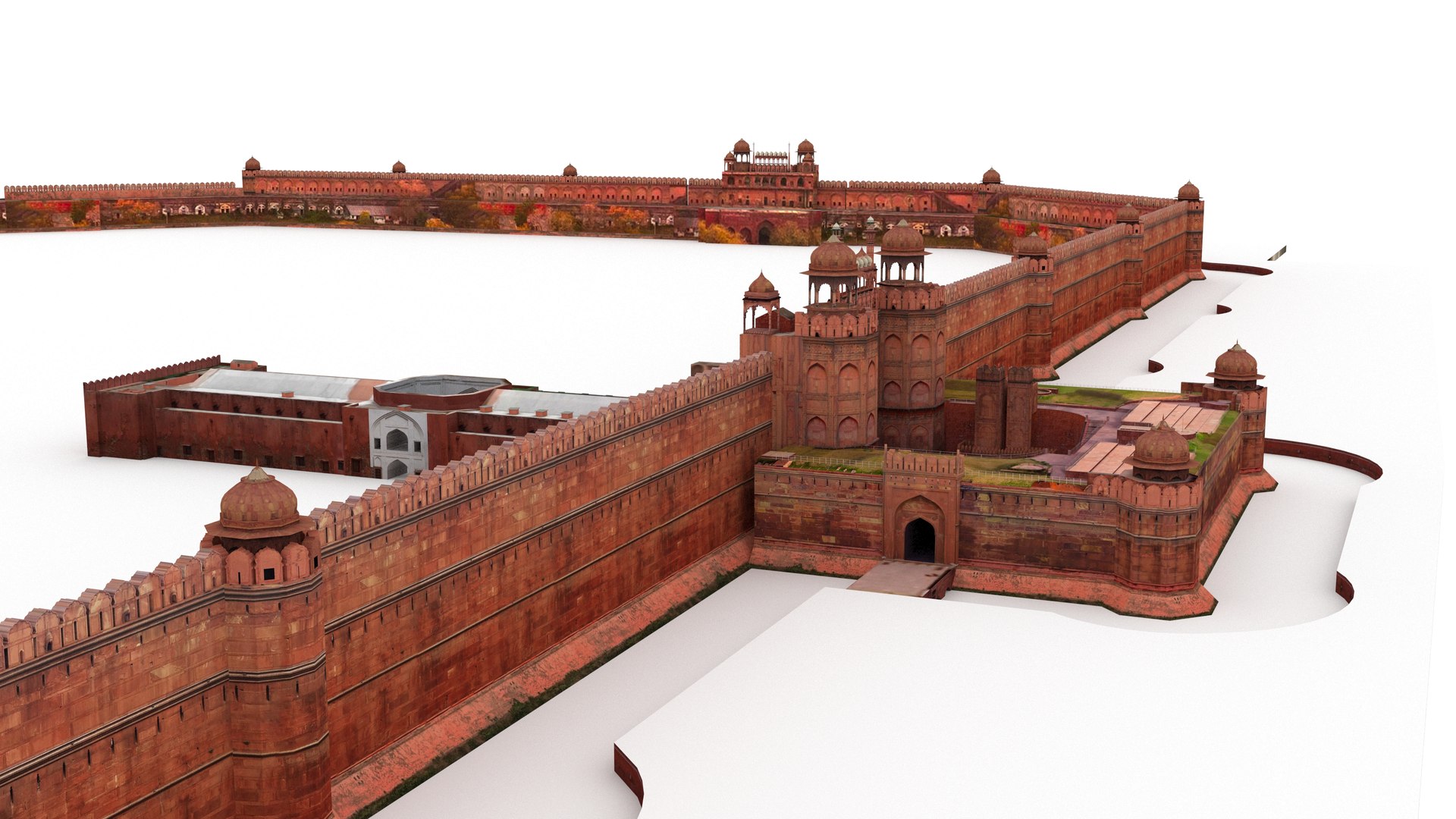 3D Red Fort India - TurboSquid 1671450