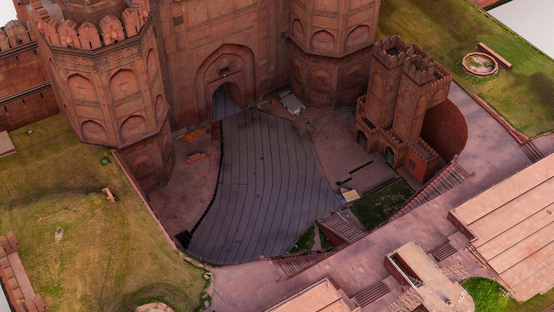 3D Red Fort India - TurboSquid 1671450