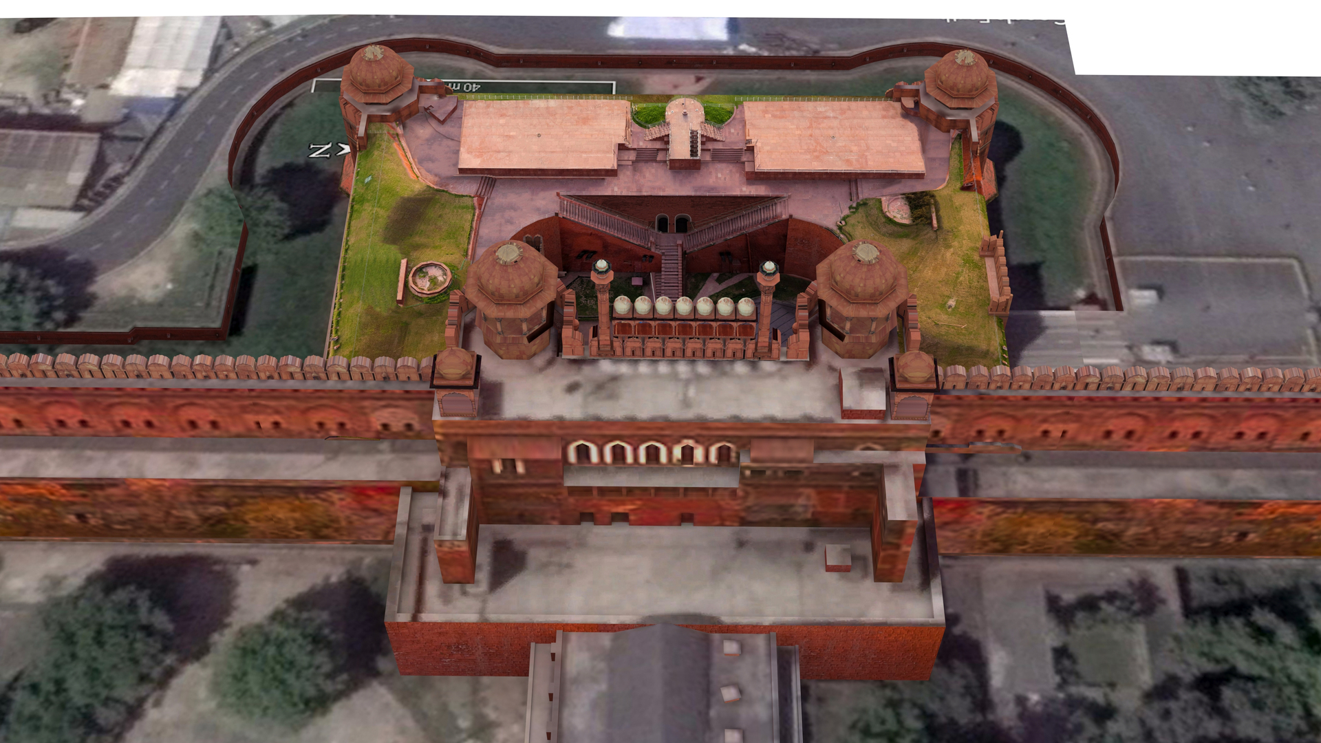 3D red fort india - TurboSquid 1671450