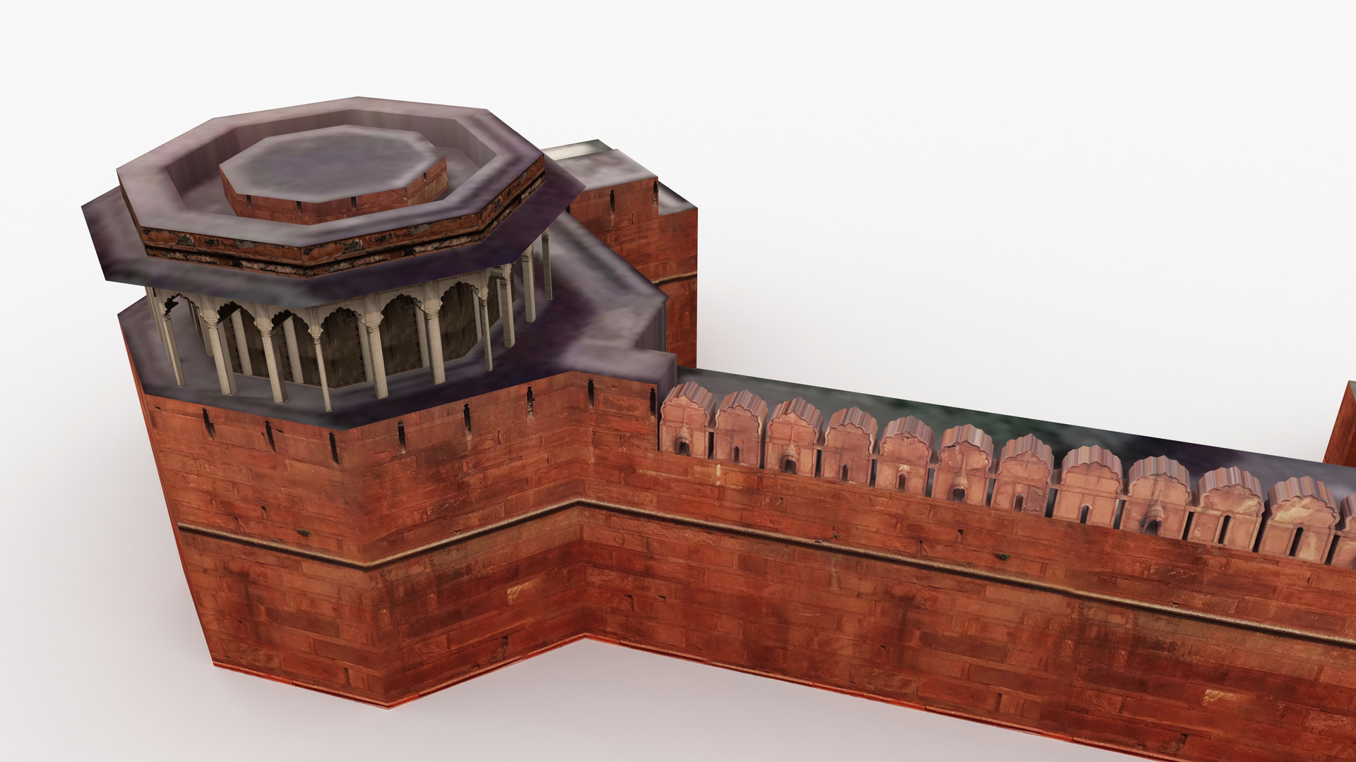 3D red fort india - TurboSquid 1671450