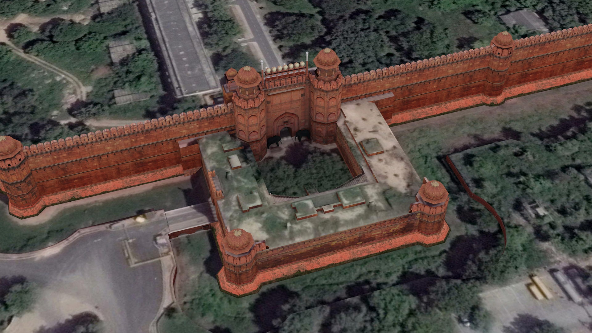 3D red fort india - TurboSquid 1671450
