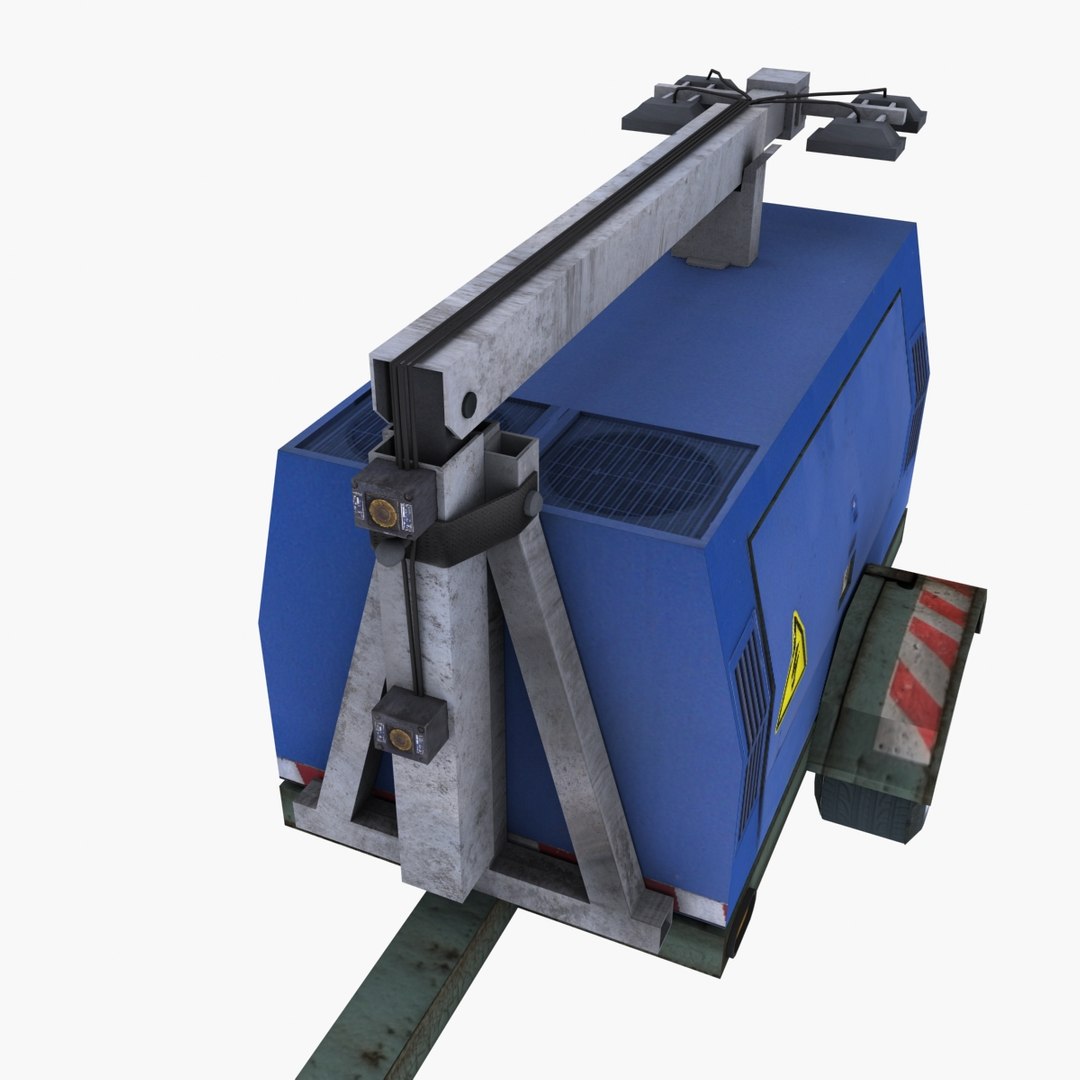ready mobile generator light rig 3d model