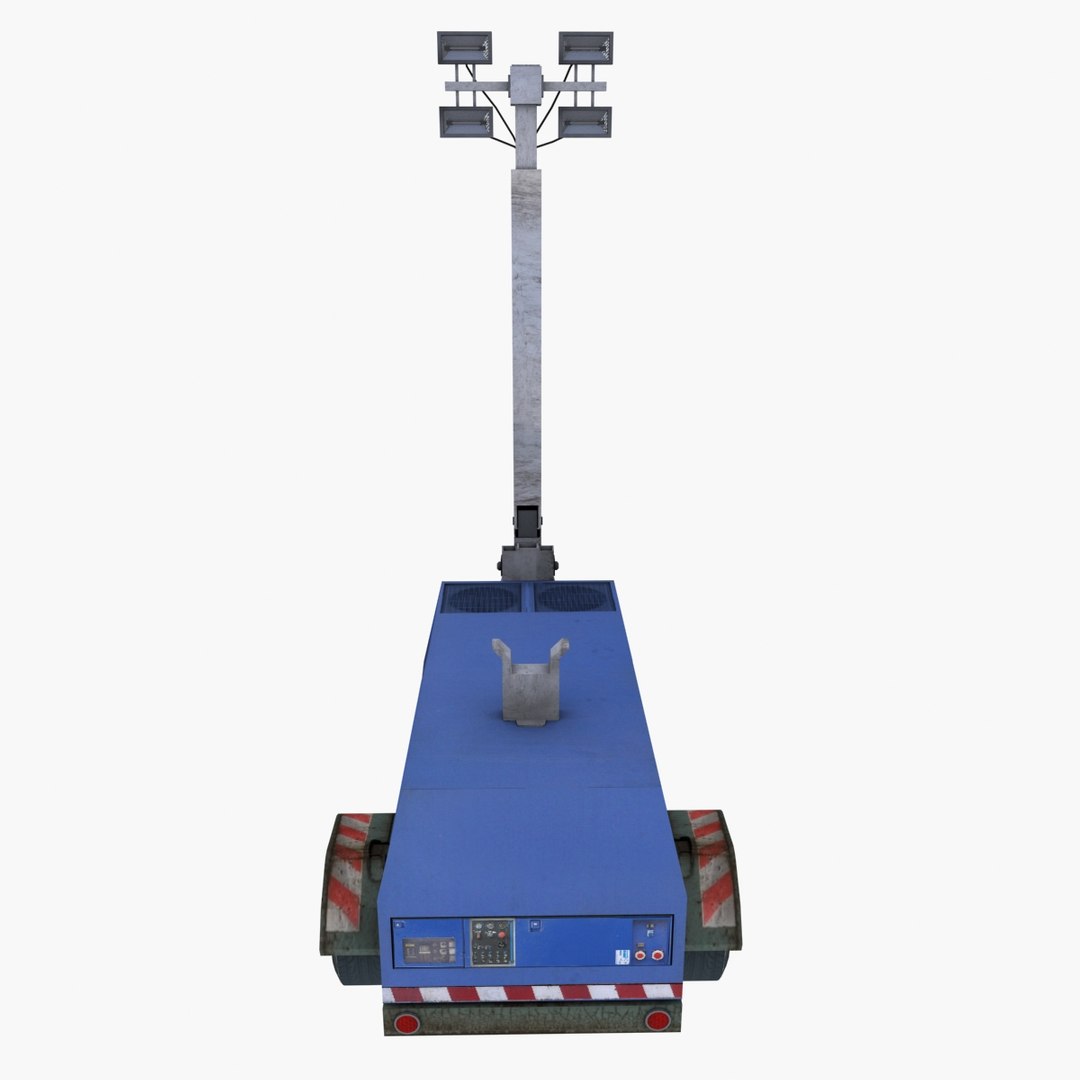 ready mobile generator light rig 3d model
