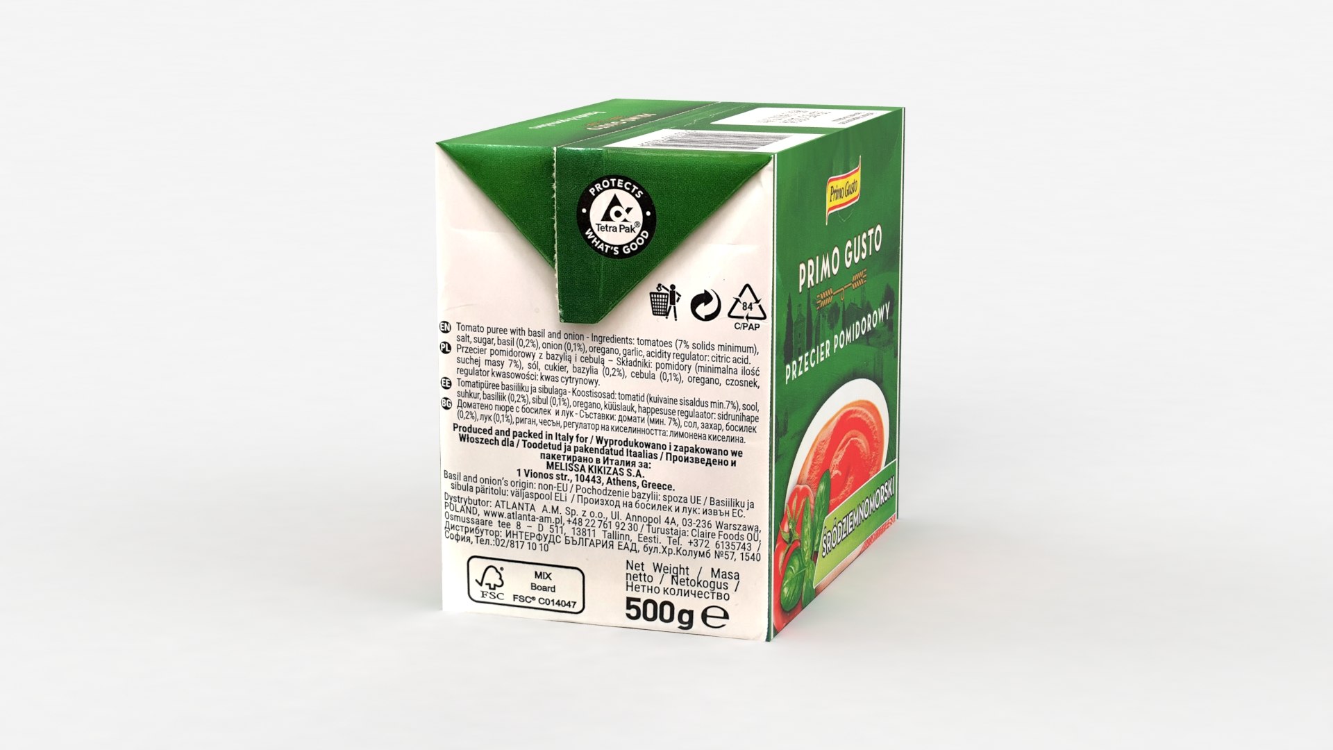 Primo Gusto Passata Di Pomodoro Mediterranea 500g 2023 3D Model ...