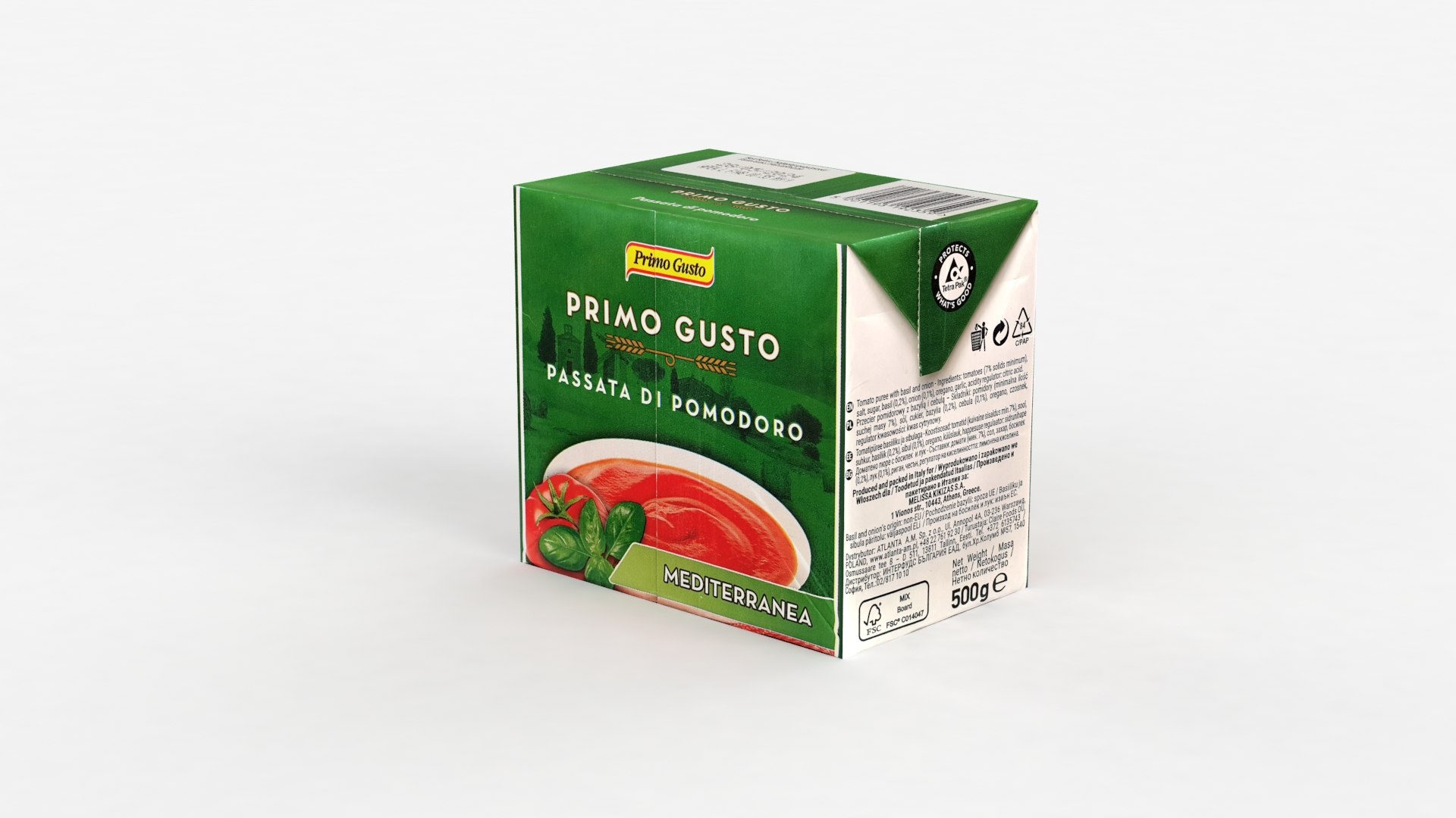 Primo Gusto Passata Di Pomodoro Mediterranea 500g 2023 3D Model ...