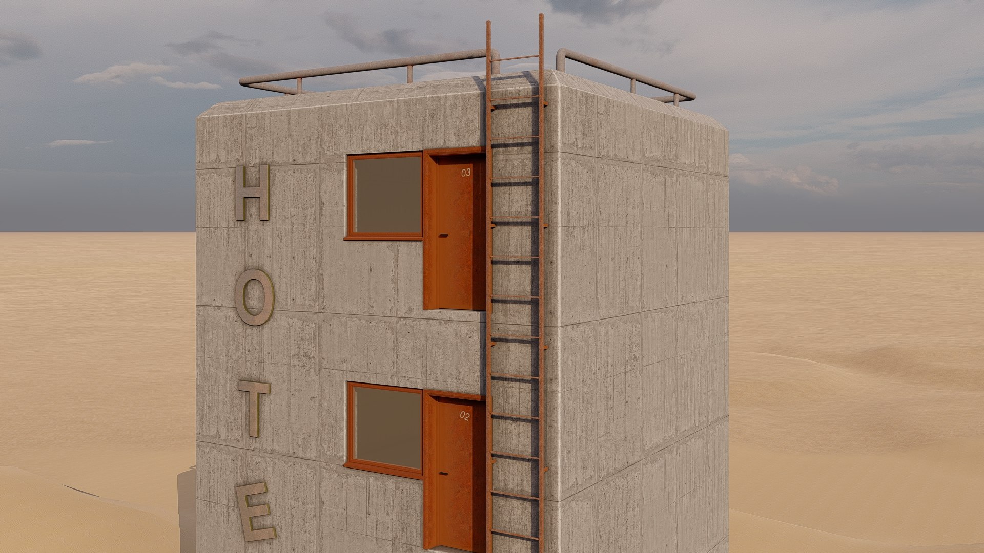 Hotel 3D Model - TurboSquid 2057126