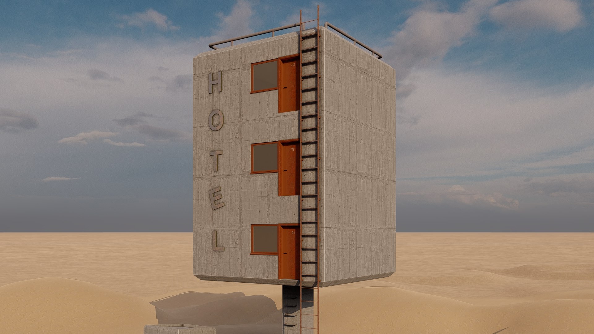 Hotel 3D Model - TurboSquid 2057126