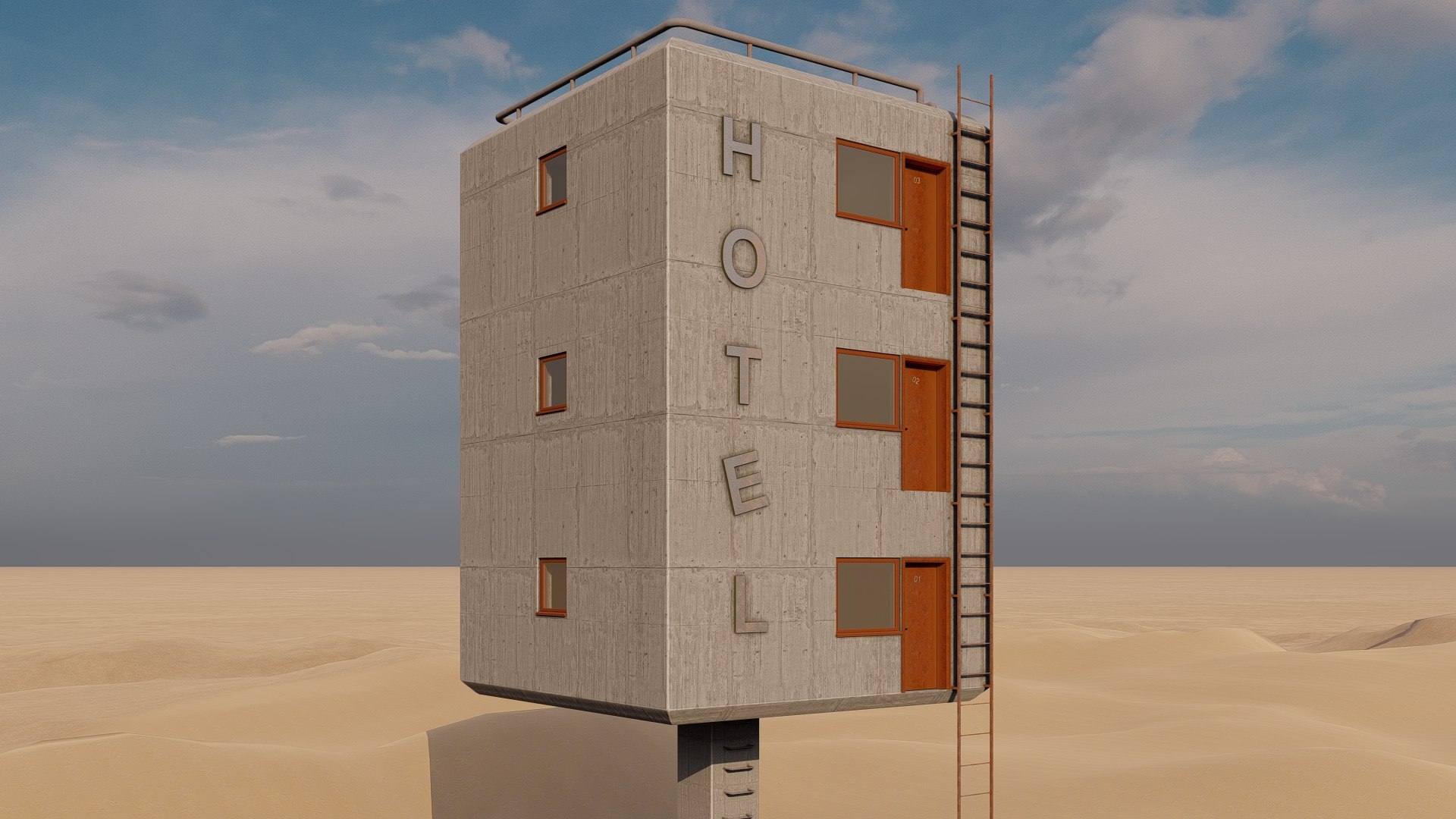 Hotel 3D Model - TurboSquid 2057126