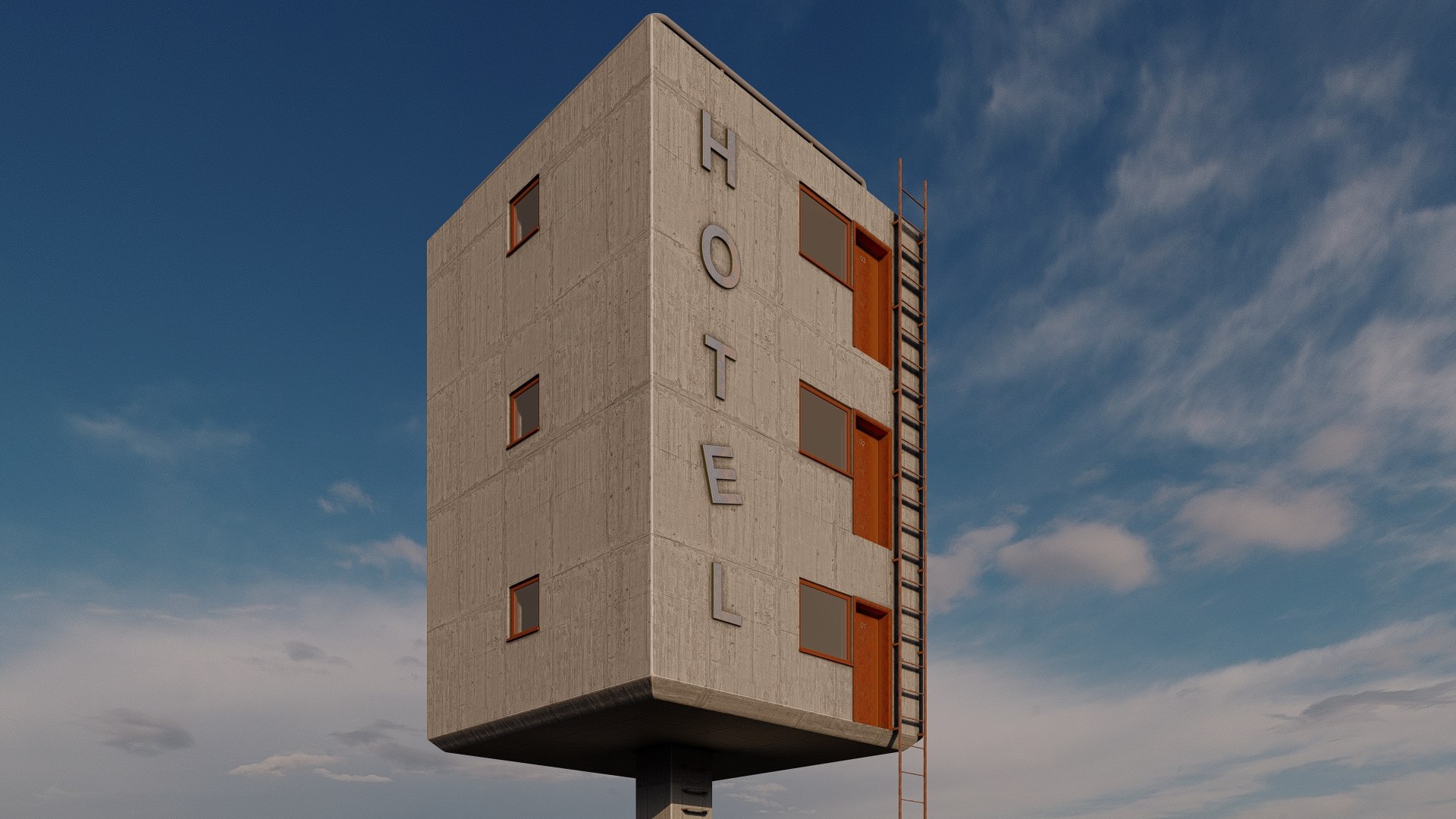 Hotel 3D Model - TurboSquid 2057126