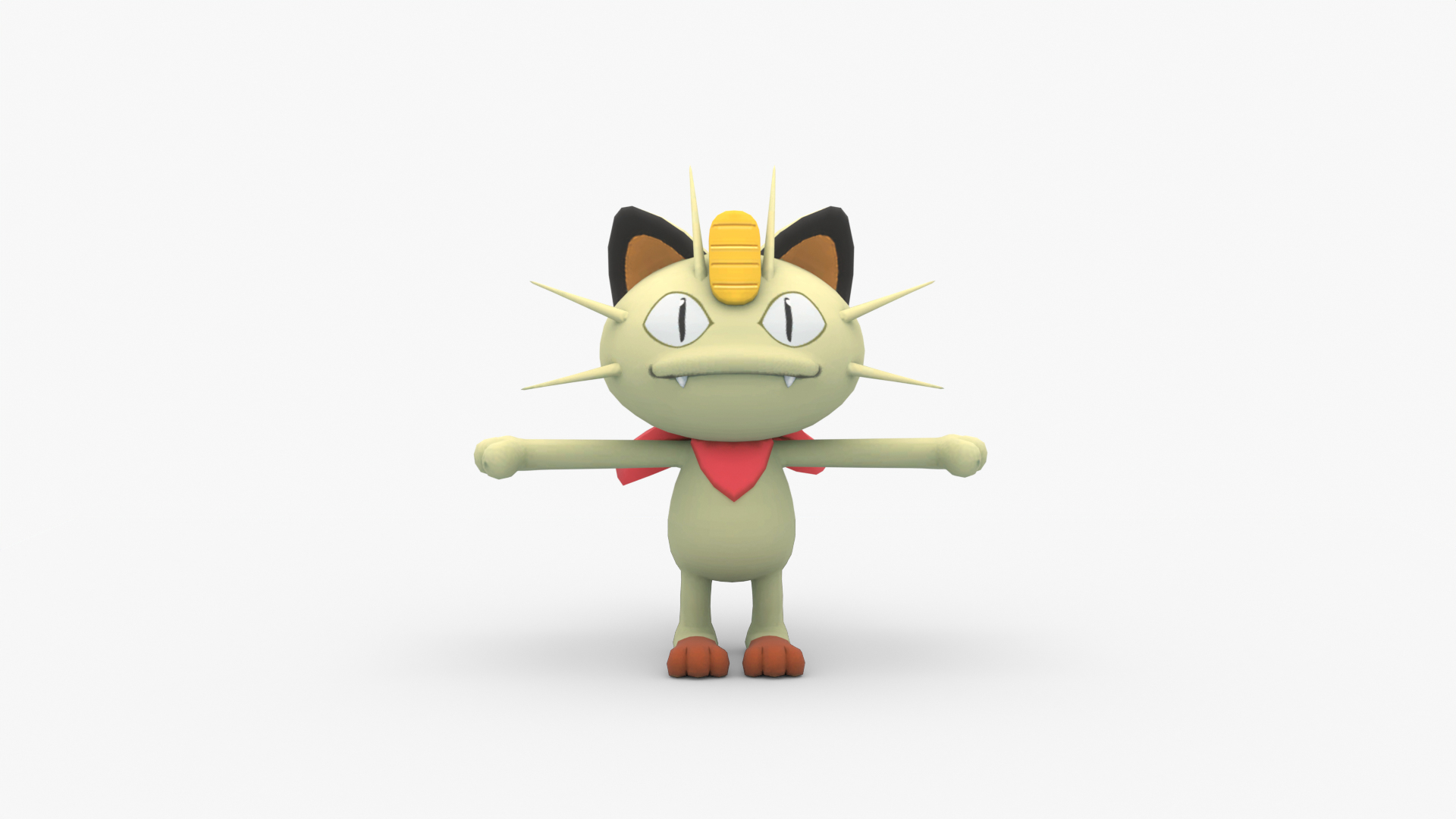 3D Meowth Team Rocket - TurboSquid 2386454