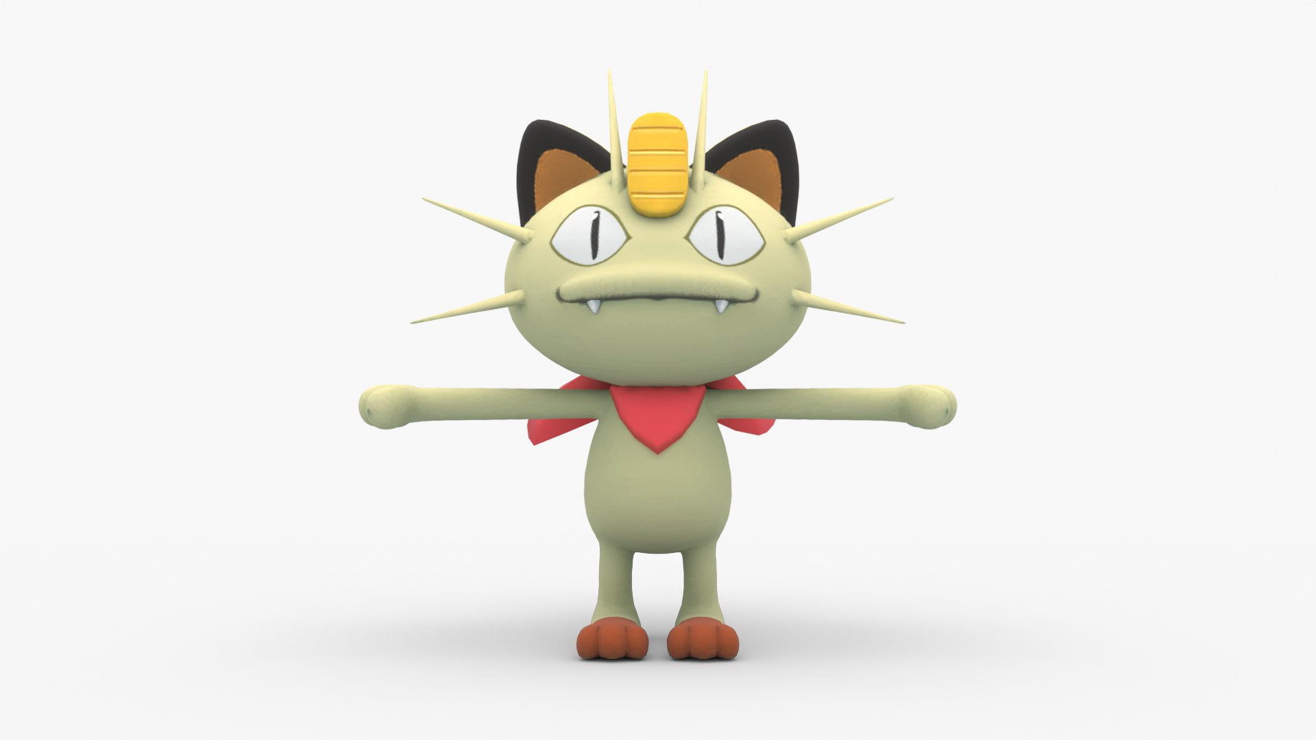 3D Meowth Team Rocket - TurboSquid 2386454