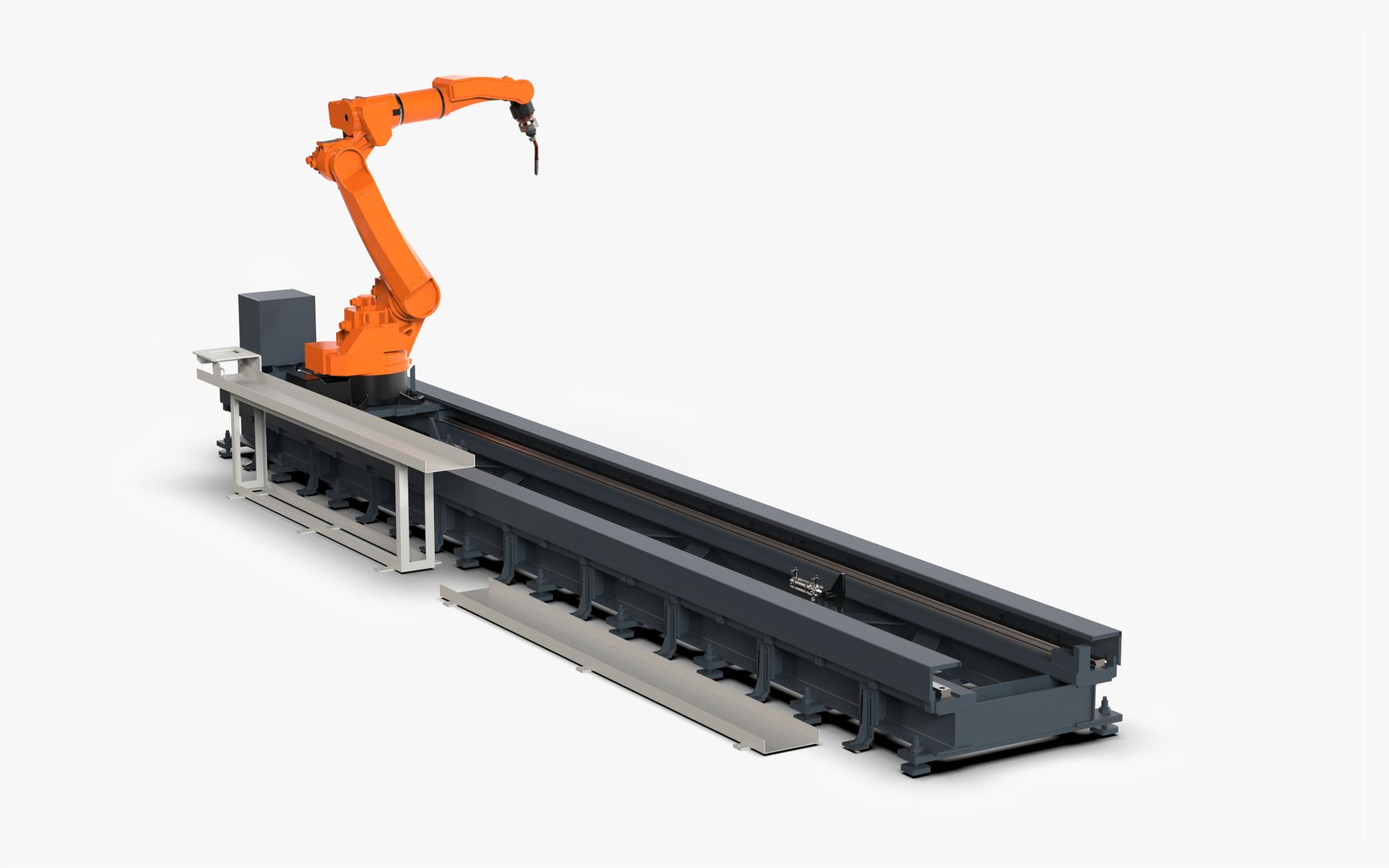 Six Axis Welding Robot And Ground Rail 3D Model - TurboSquid 1996735