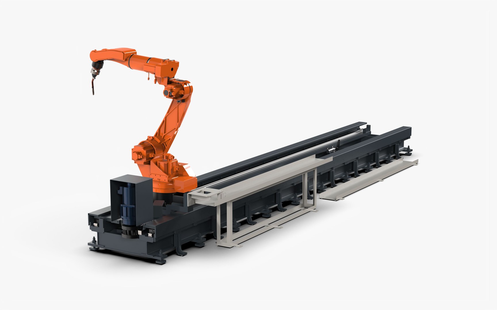 Six Axis Welding Robot And Ground Rail 3D Model - TurboSquid 1996735