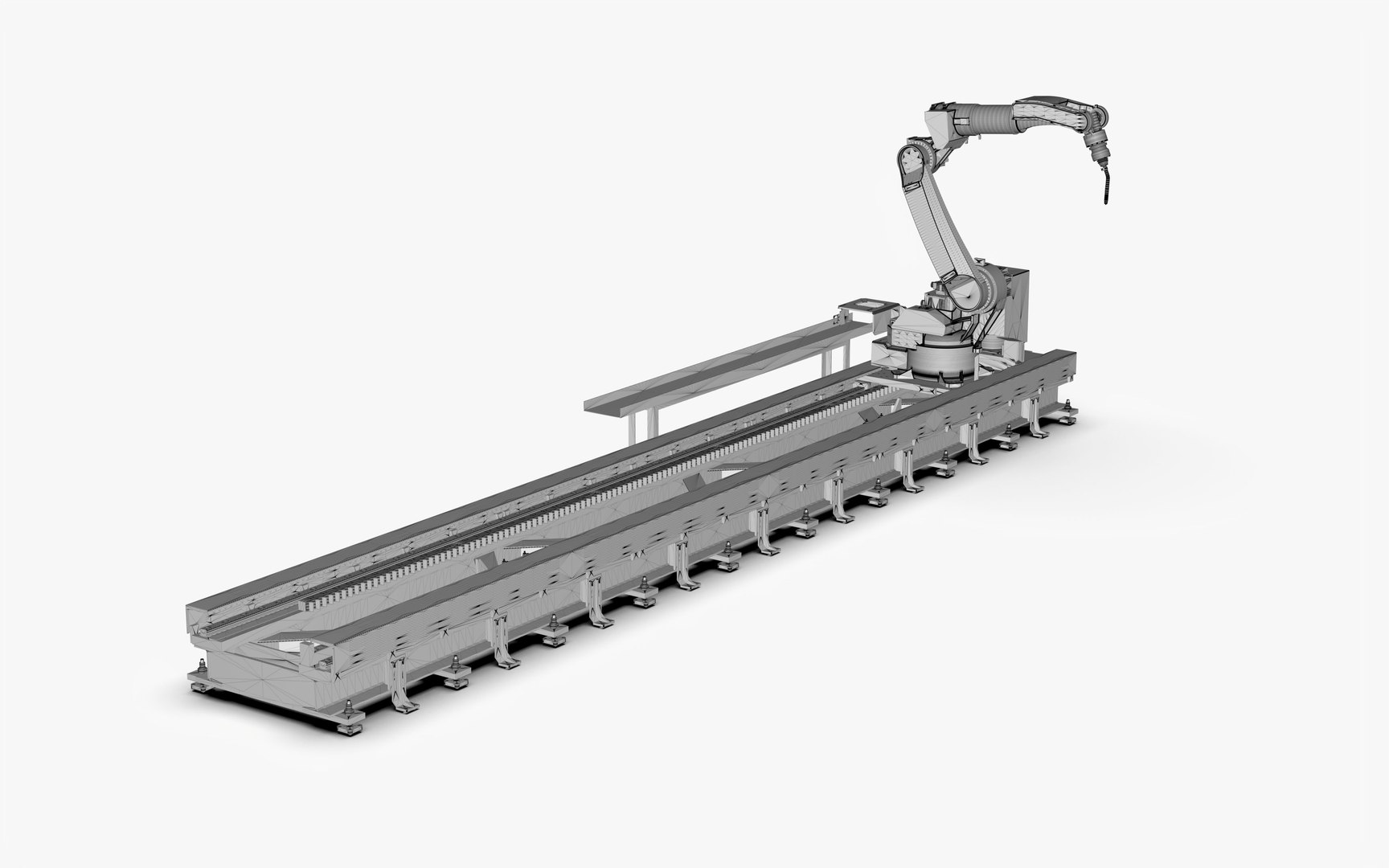 Six Axis Welding Robot And Ground Rail 3d Model Turbosquid 1996735