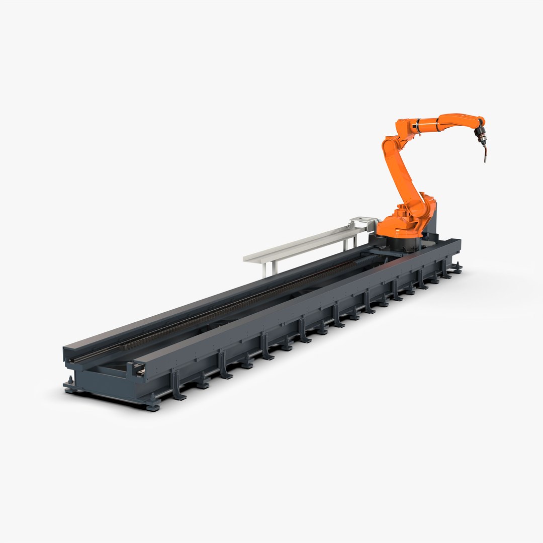 Six Axis Welding Robot and Ground Rail 3D model - TurboSquid 1996735