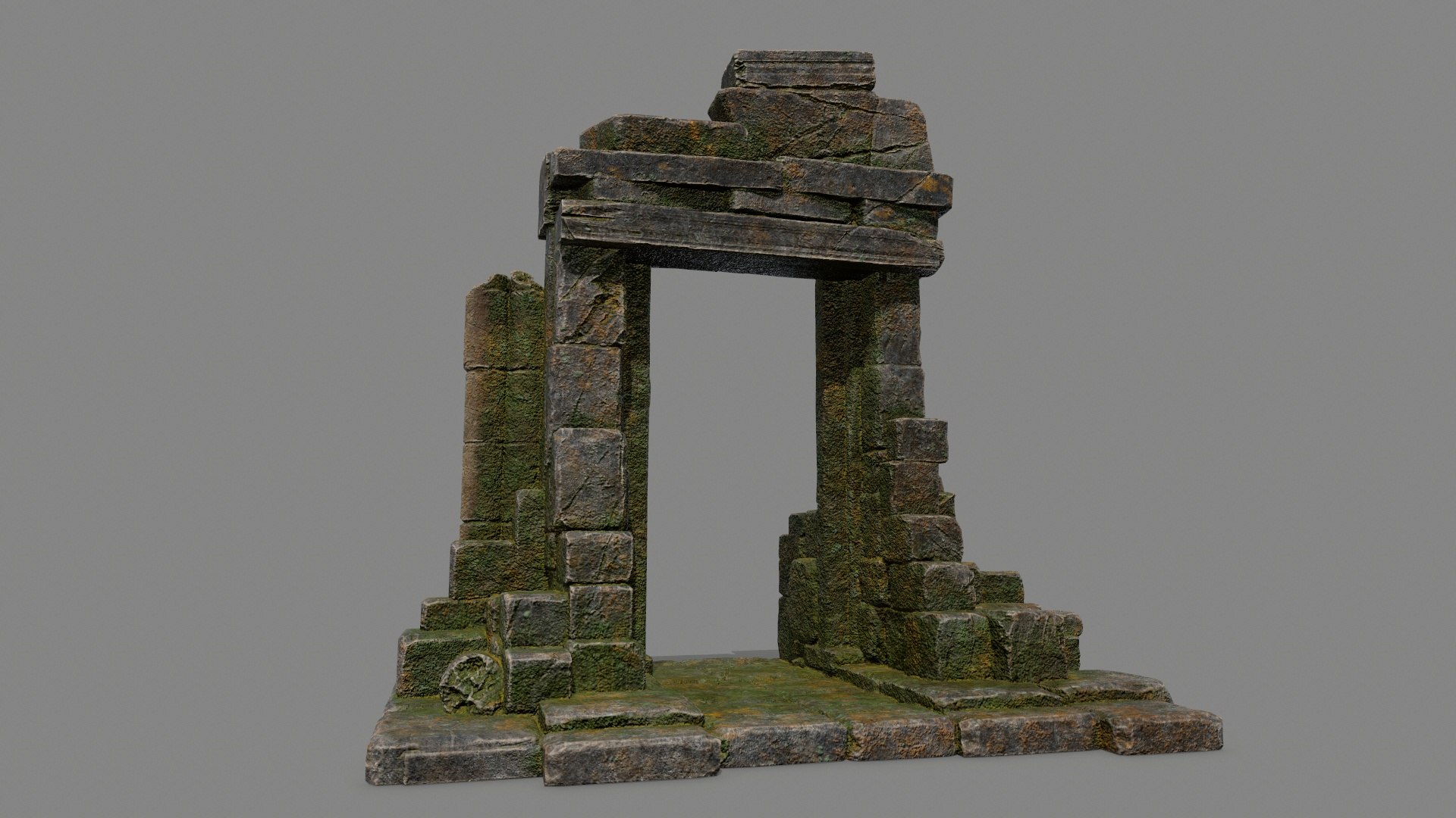 3D Ruin Gate - TurboSquid 2138617