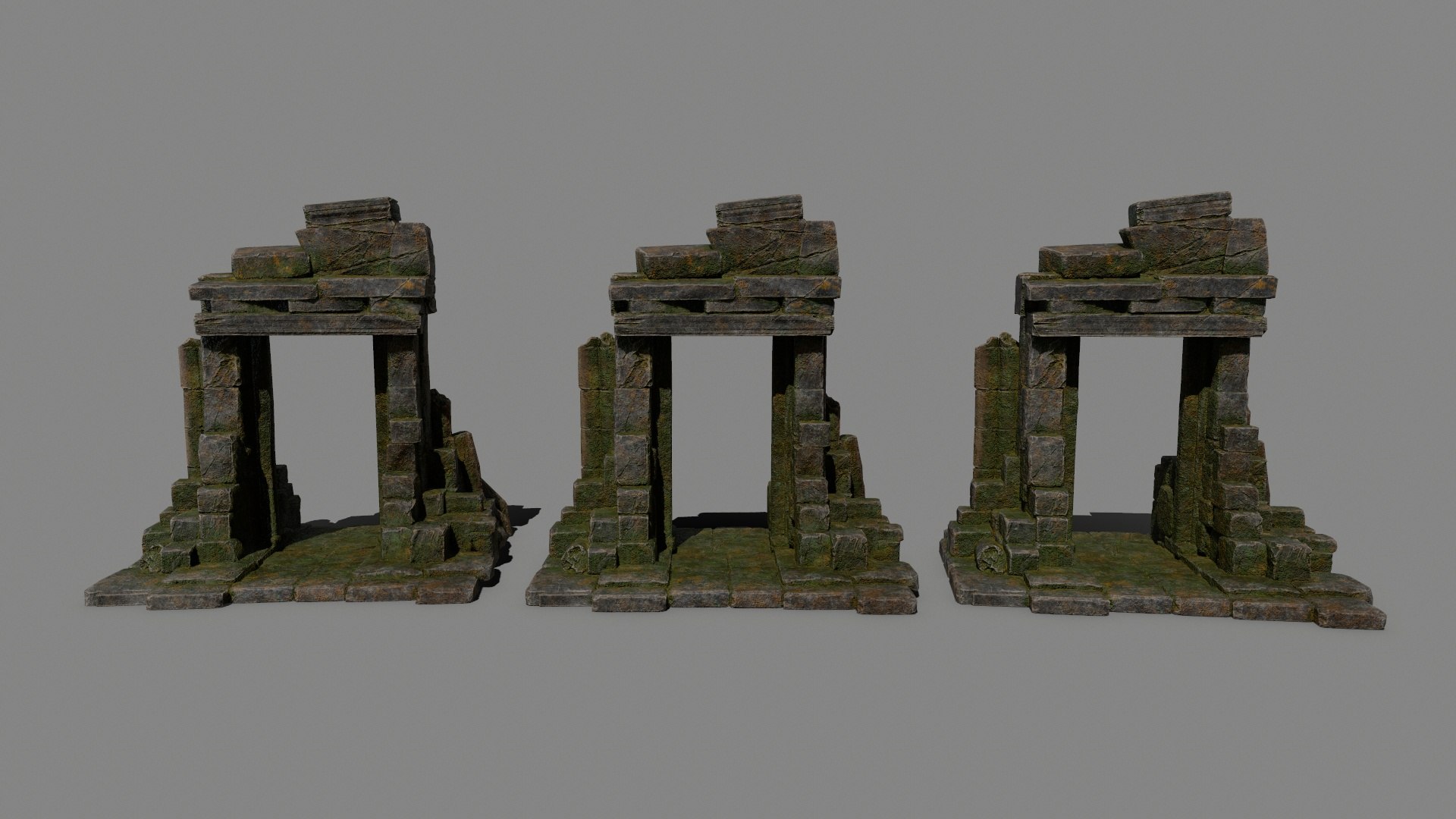 3D Ruin Gate - TurboSquid 2138617