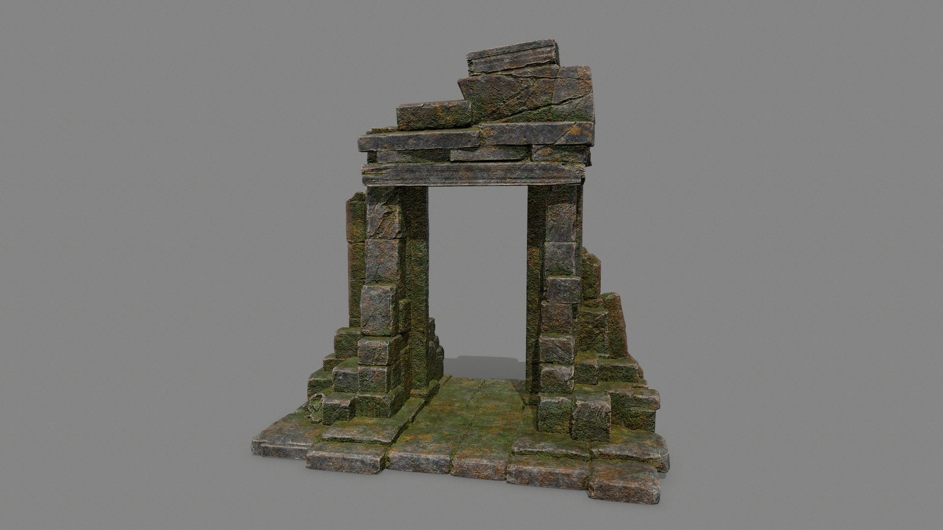 3D Ruin Gate - TurboSquid 2138617