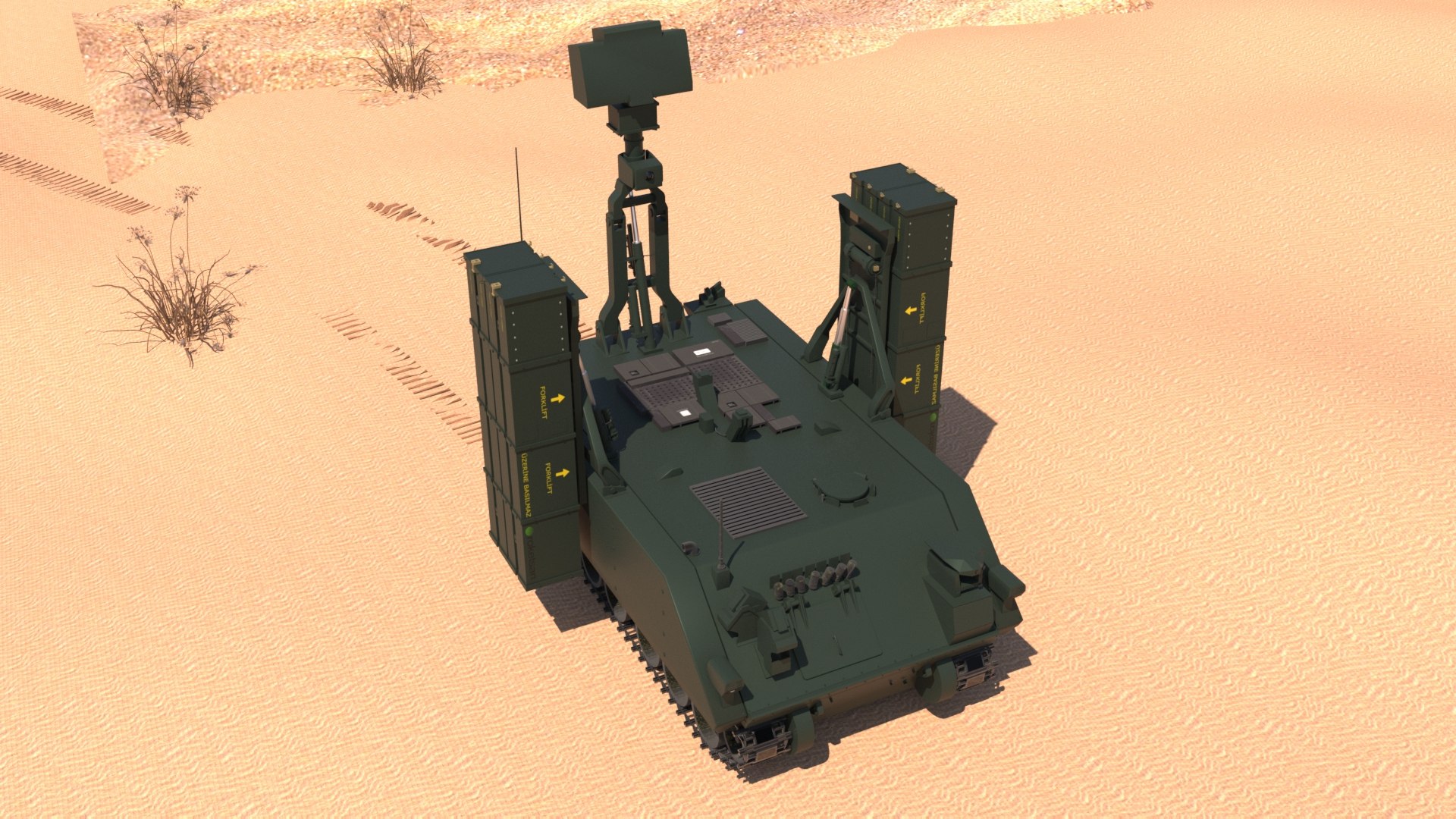 3D Model Hisar- A Air Defense System- Hava Savunma Sistemi 3D Model ...