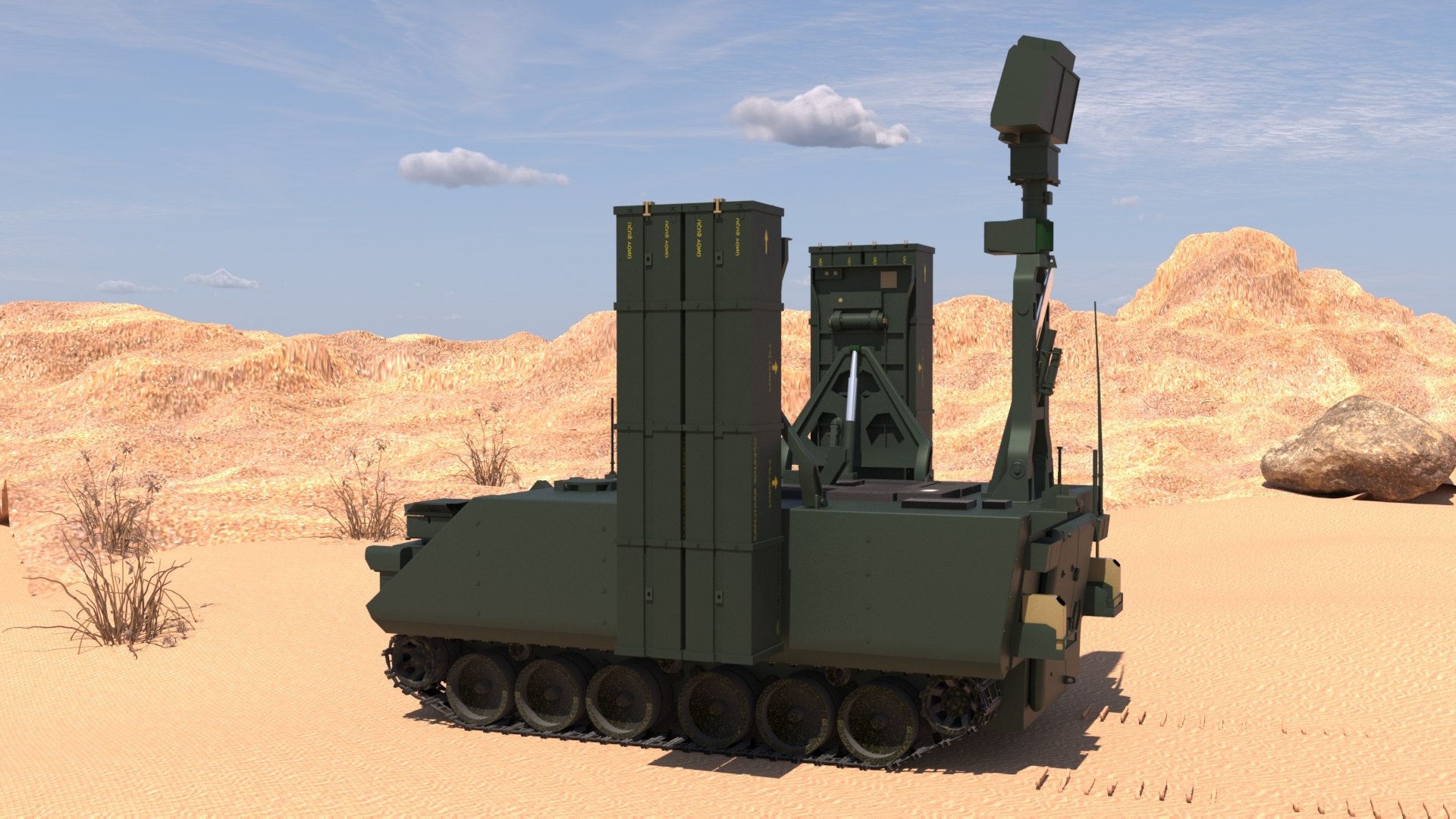 3D Model Hisar- A Air Defense System- Hava Savunma Sistemi 3D Model ...