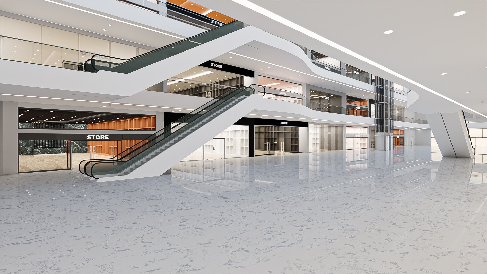 3D Mall Interior 05 Model - TurboSquid 2141989