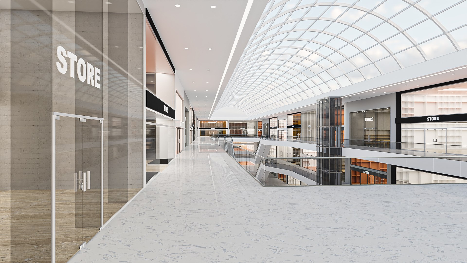 3D Mall Interior 05 Model - TurboSquid 2141989