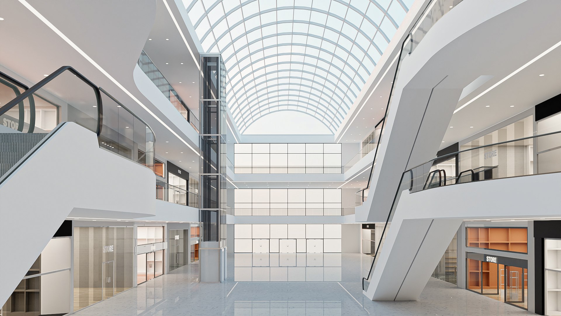 3D Mall Interior 05 Model - TurboSquid 2141989