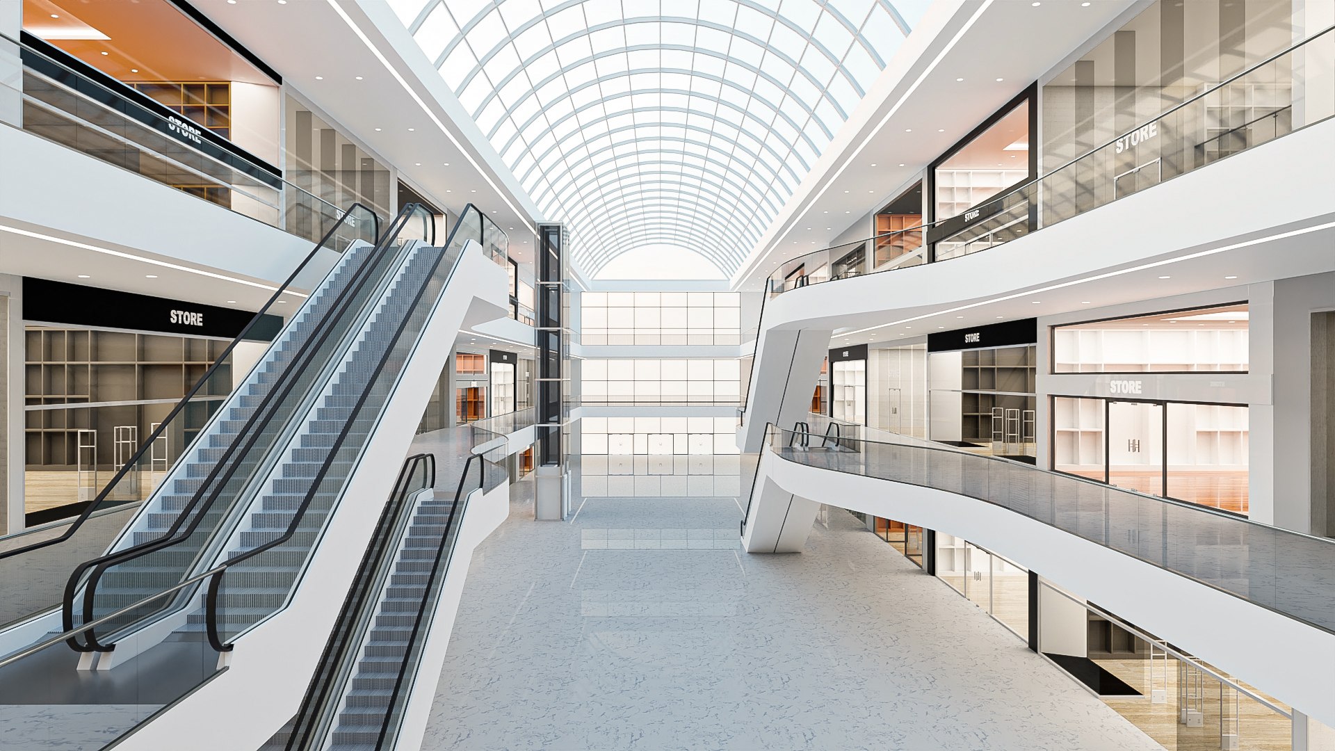 3D Mall Interior 05 Model - TurboSquid 2141989