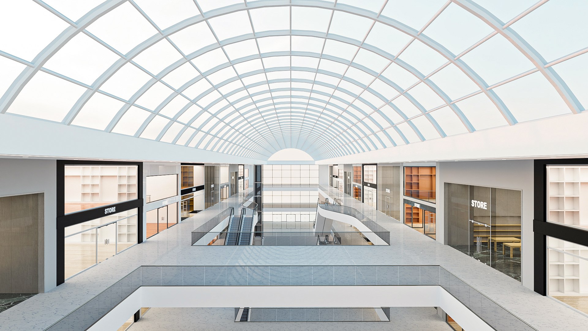 3D Mall Interior 05 Model - TurboSquid 2141989
