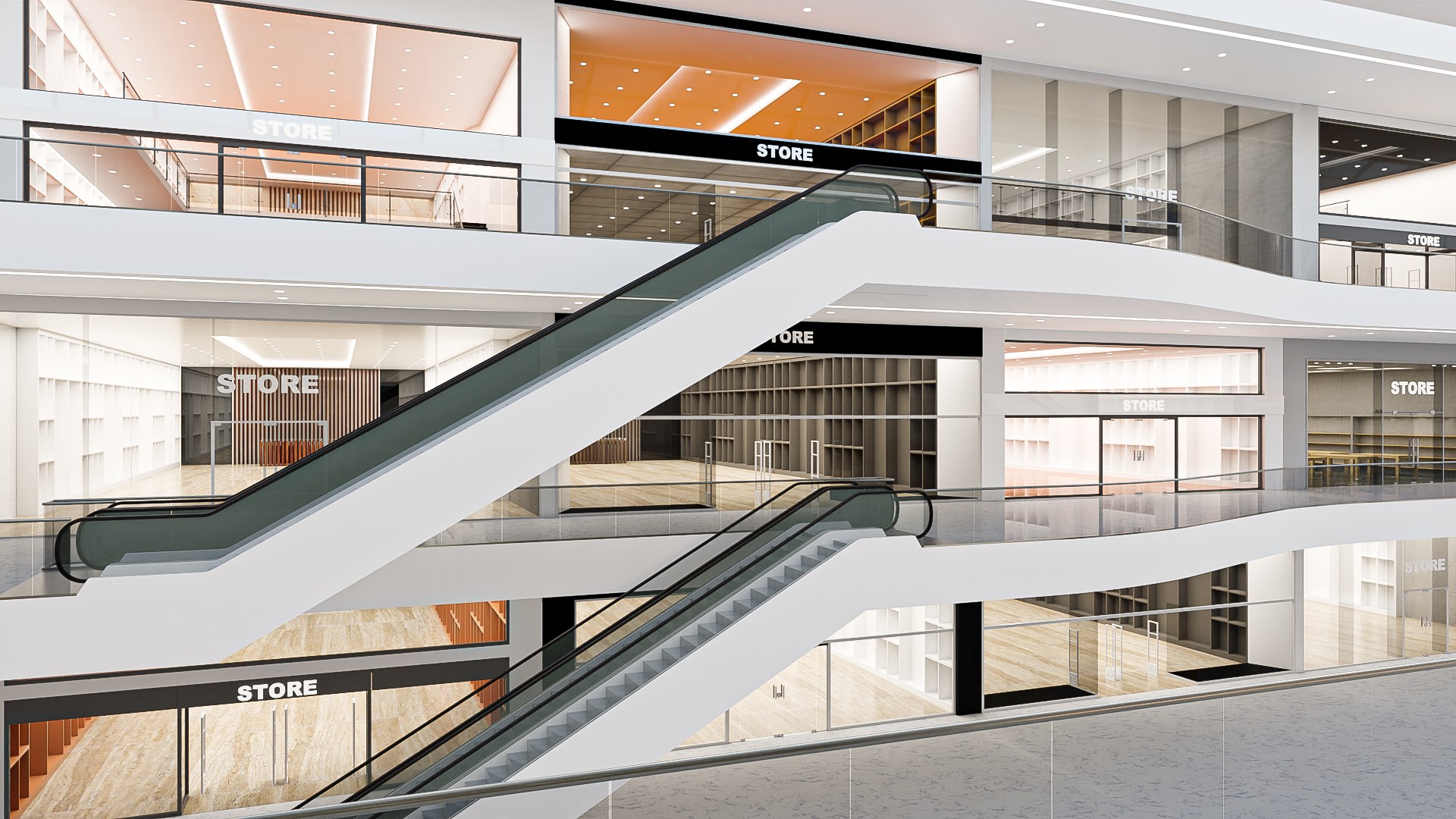 3D Mall Interior 05 Model - TurboSquid 2141989