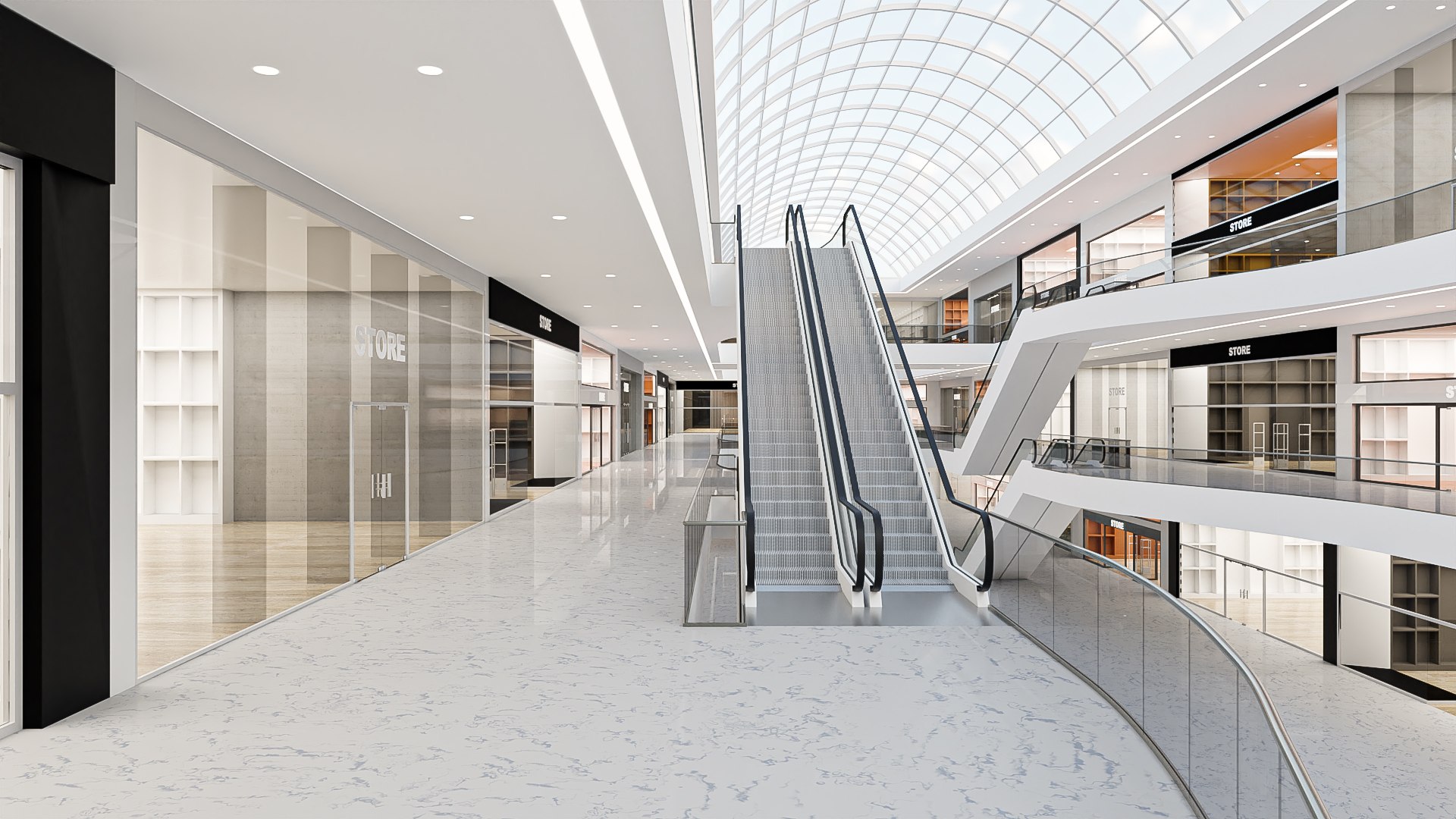 3D Mall Interior 05 Model - TurboSquid 2141989