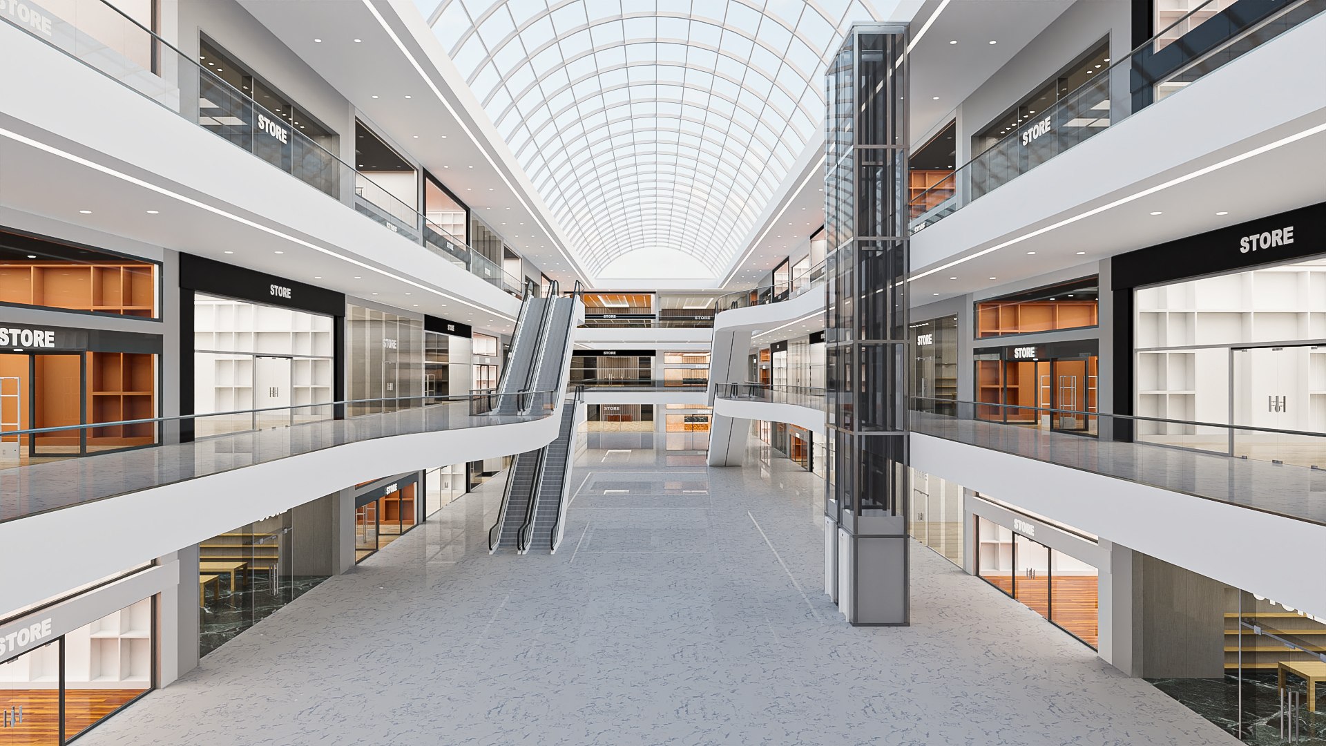 3D Mall Interior 05 Model - TurboSquid 2141989