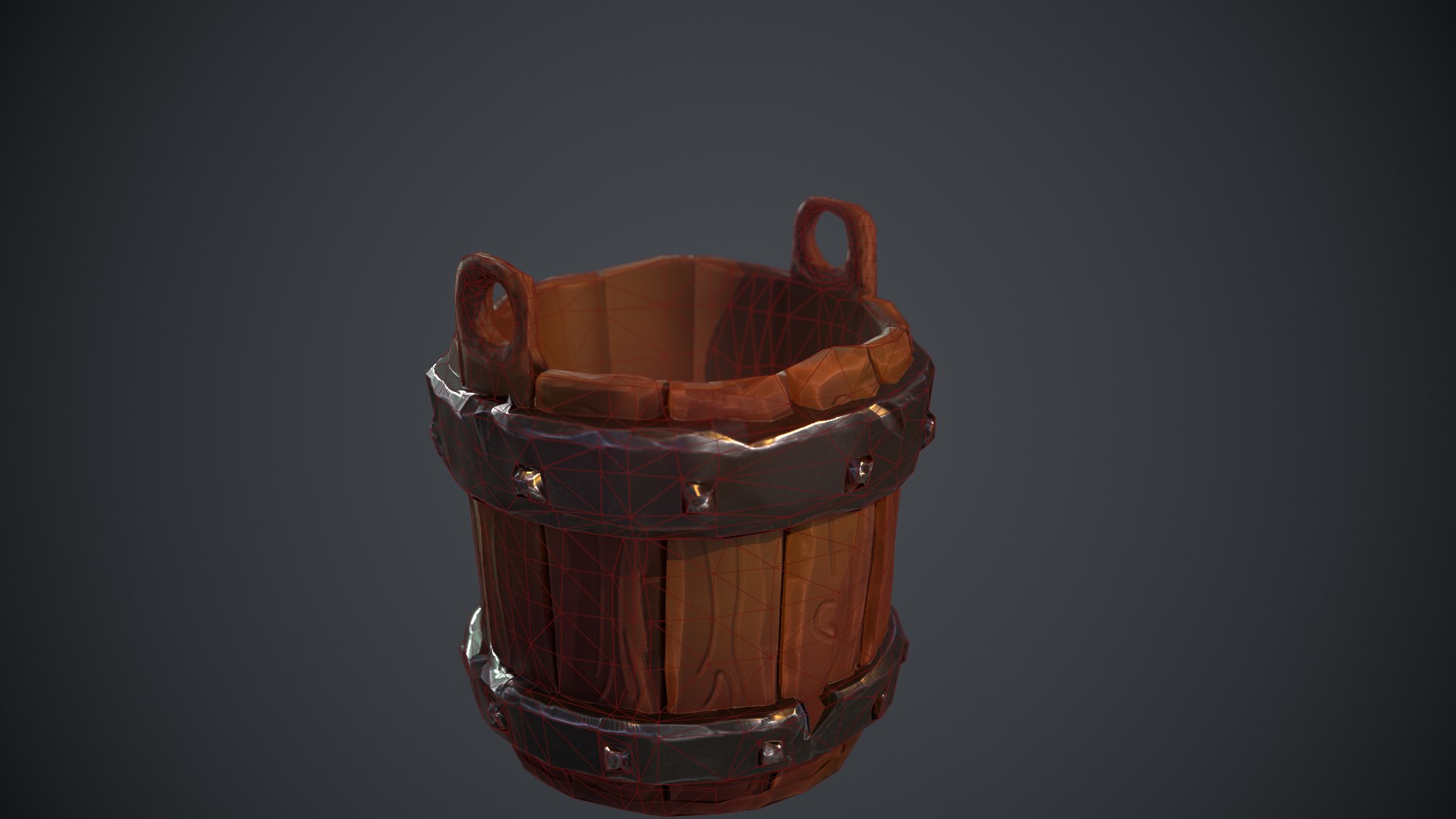 Stylized Wood Bucket 3D Model - TurboSquid 1846817