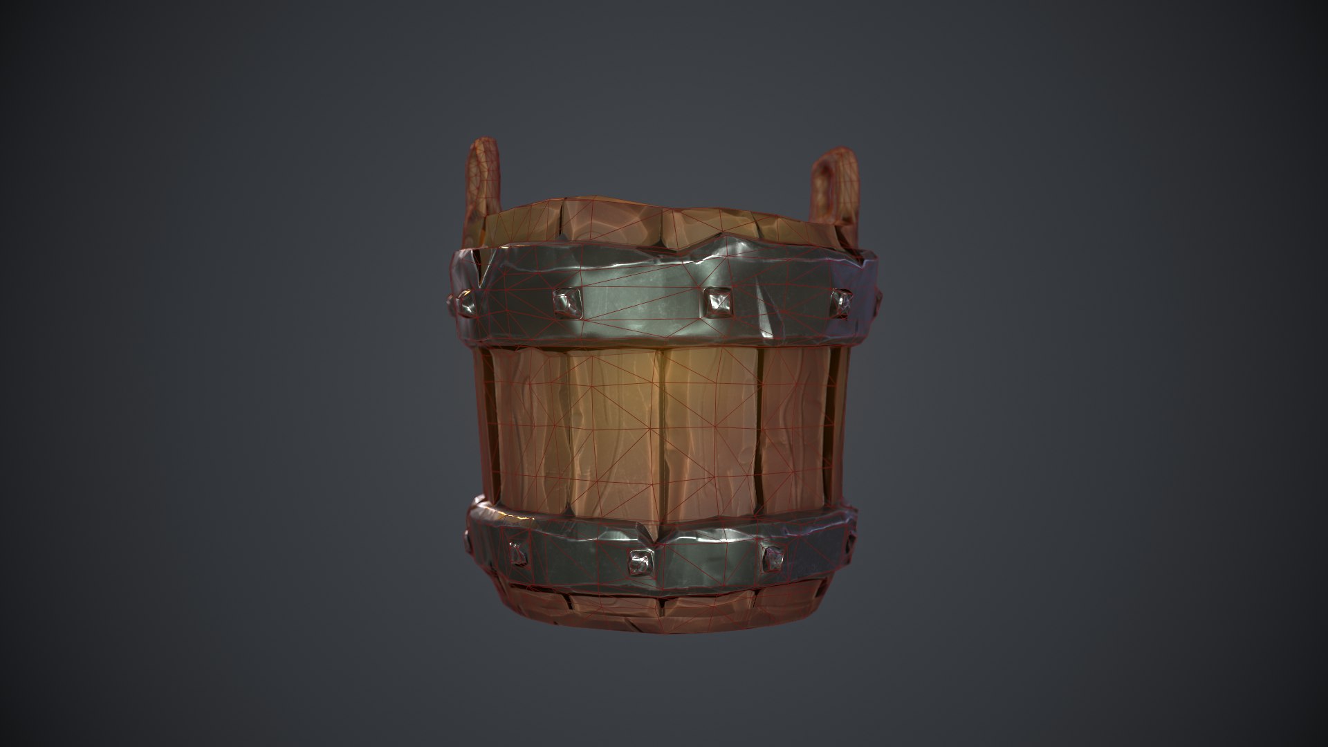 Stylized Wood Bucket 3D Model - TurboSquid 1846817