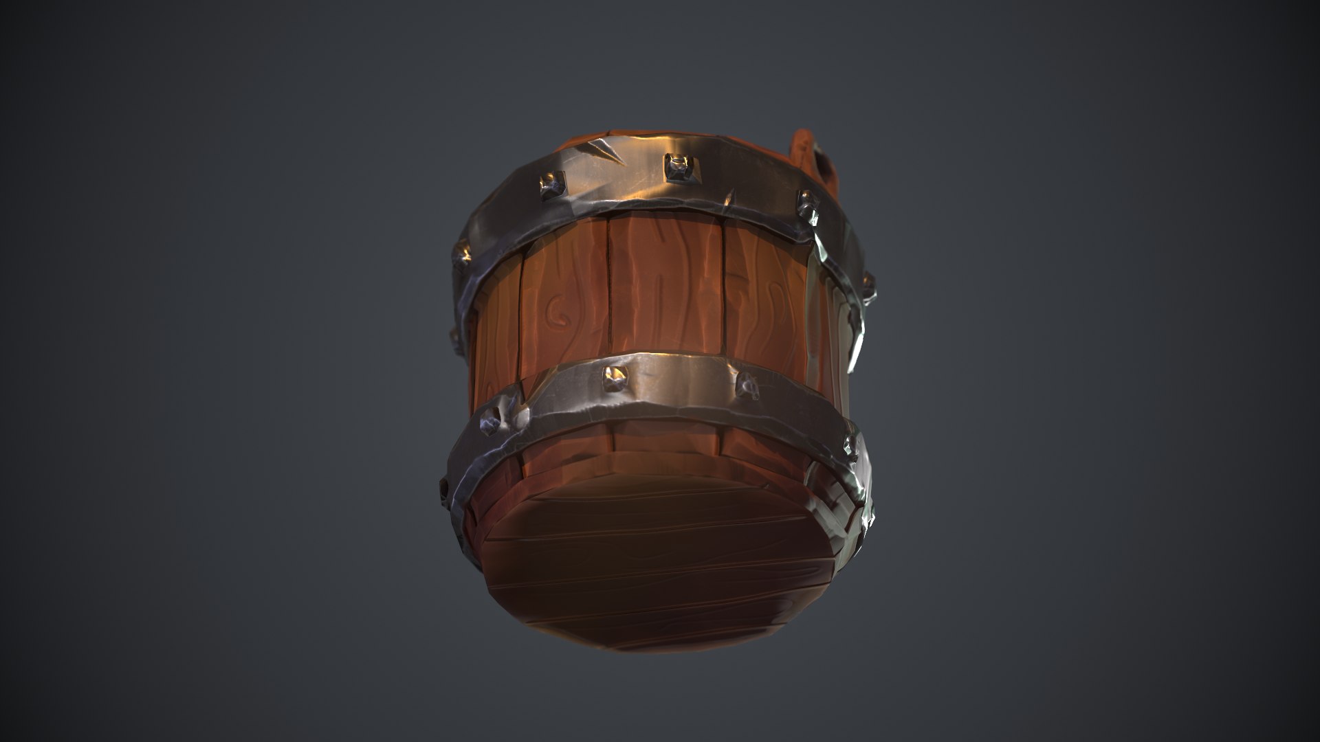 Stylized Wood Bucket 3D Model - TurboSquid 1846817